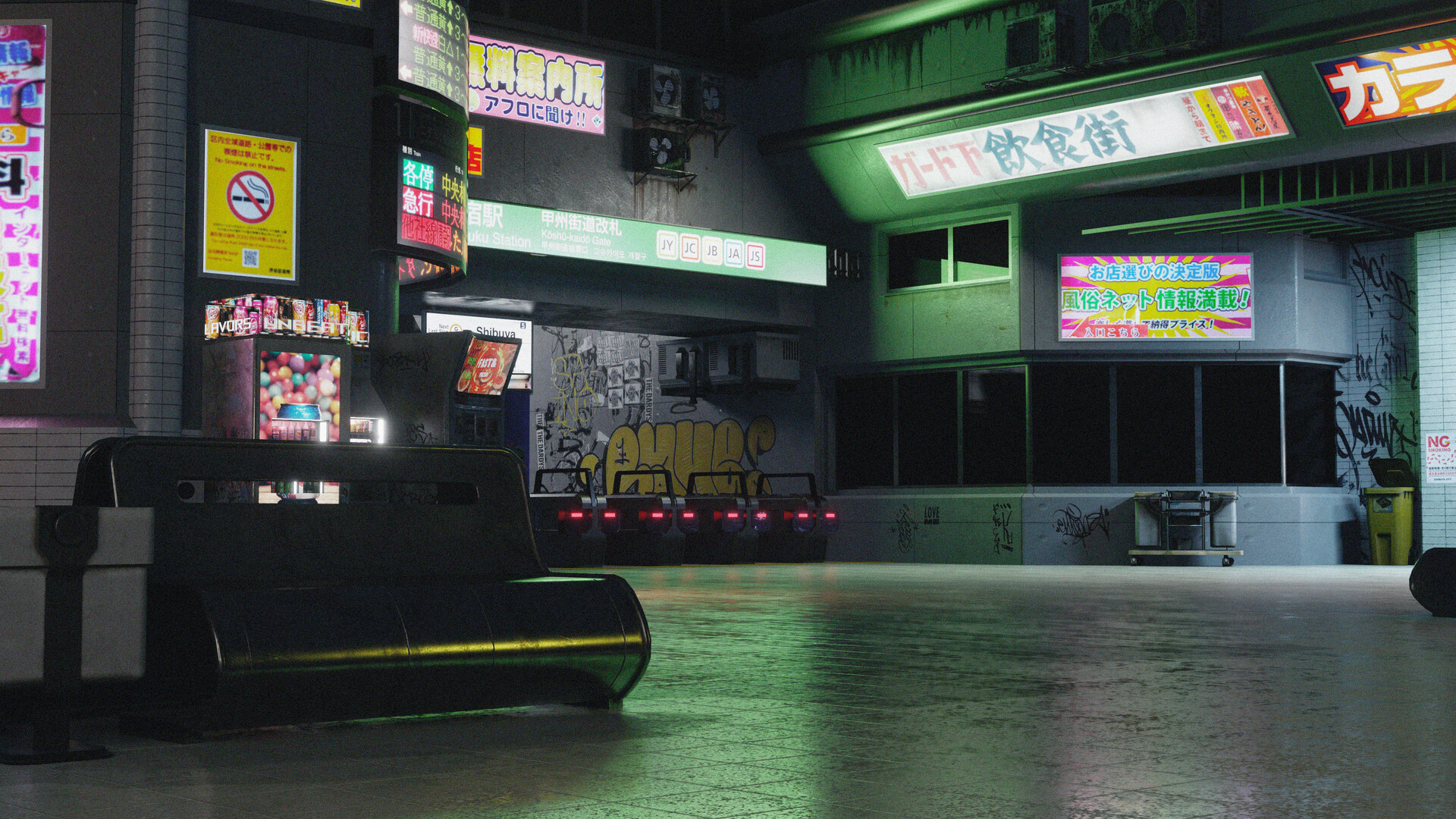 ArtStation - Cyberpunk Metro Station