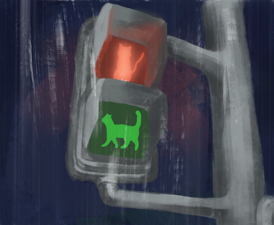ArtStation - CAT TRAFFIC LIGHT