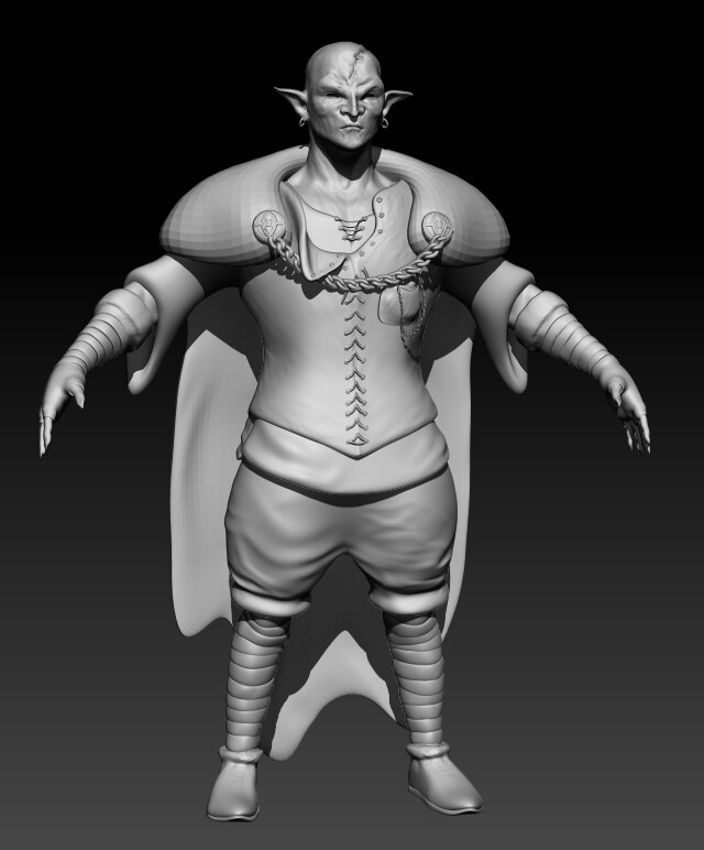 ArtStation - Sharing Progress. Hobgoblin Wizard