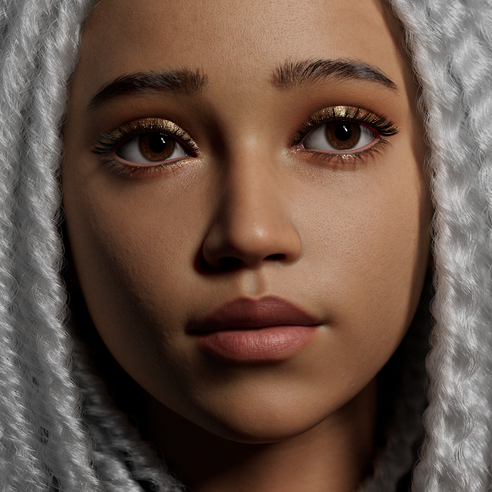 ArtStation - White Hair Girl