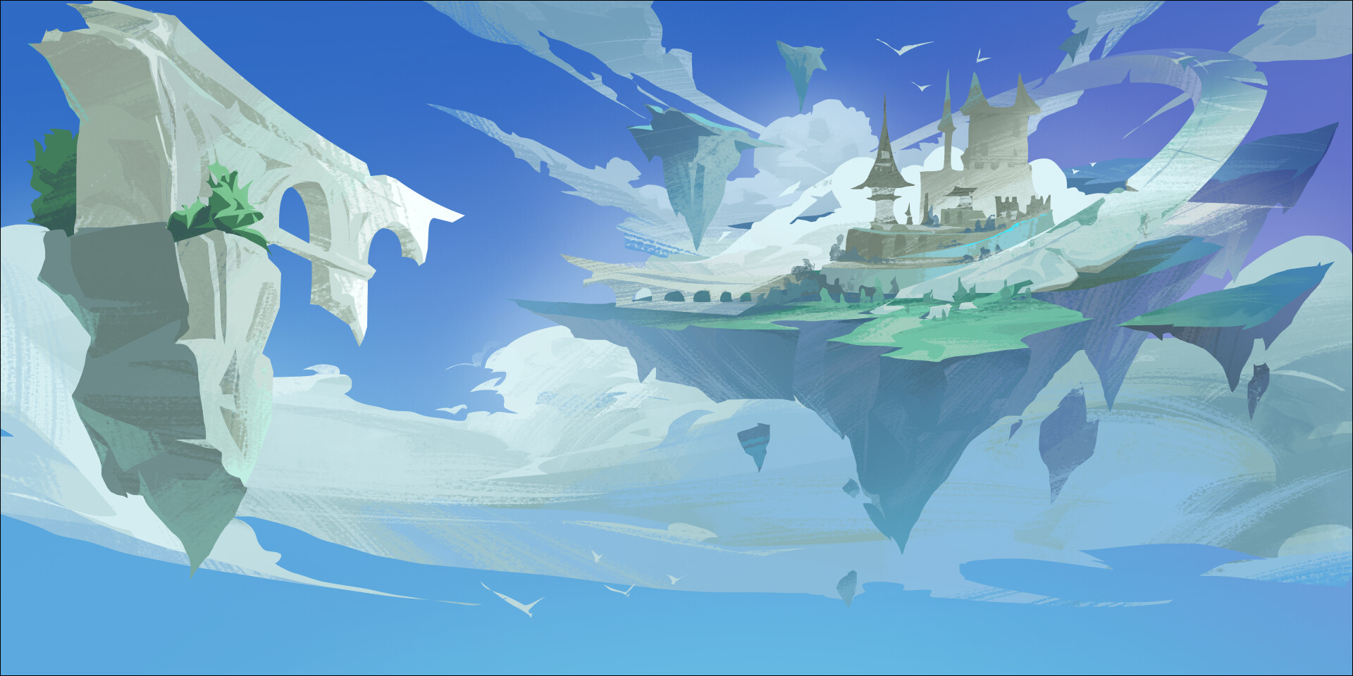 ArtStation - 场景速途练习-天空