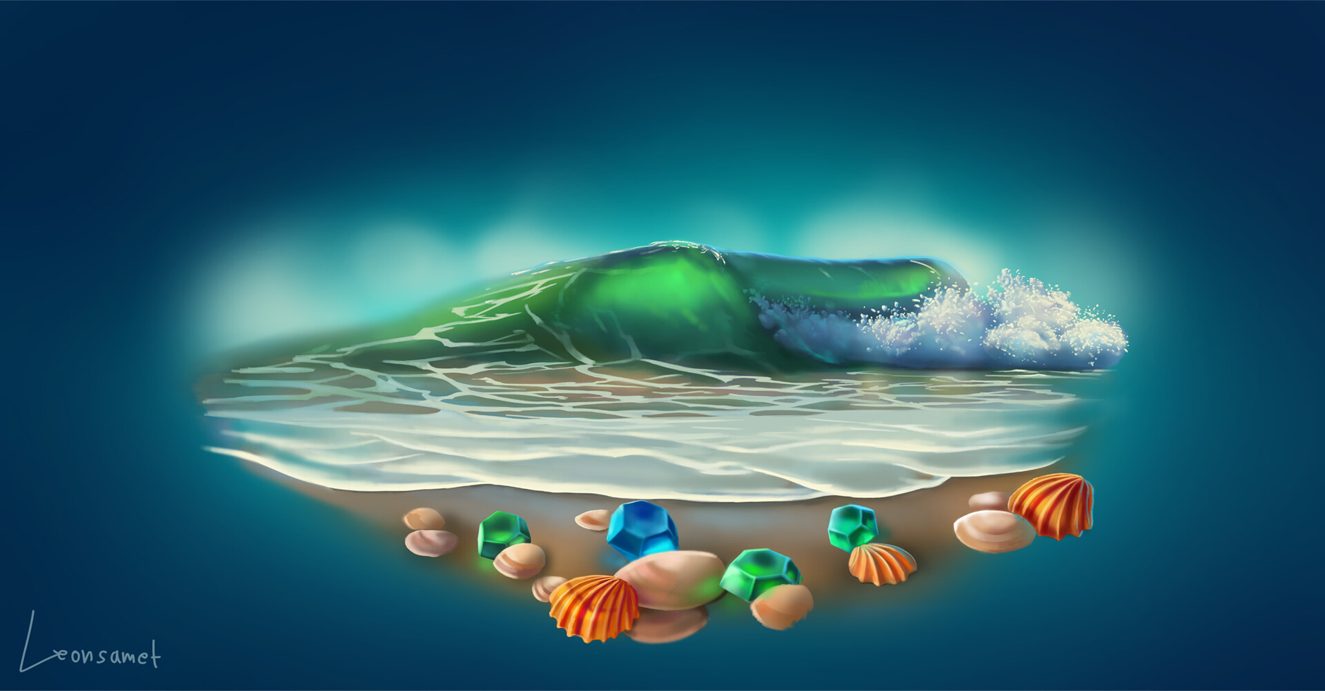 ArtStation - Diamonds & Waves