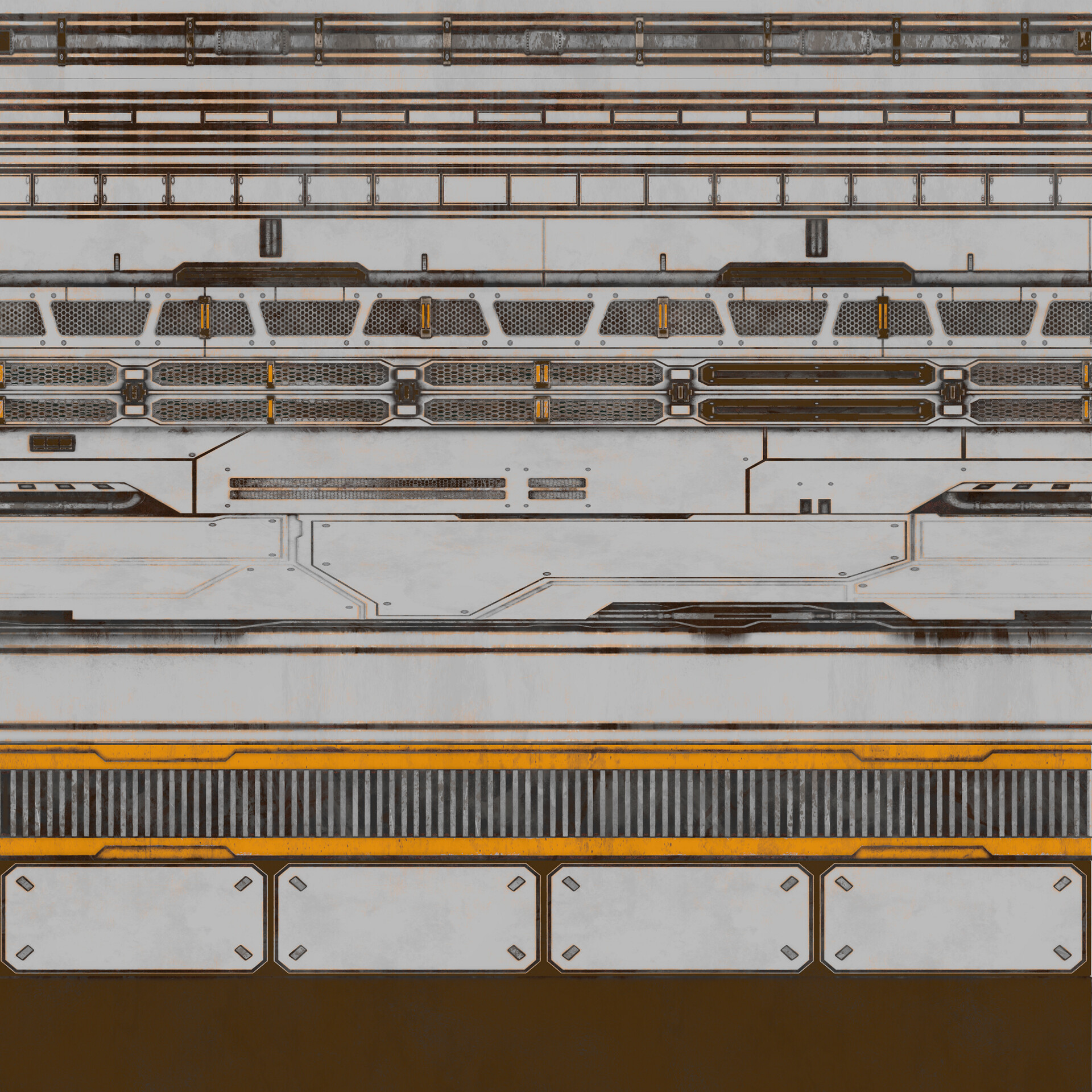 ArtStation - Sci-Fi Trim-Sheet