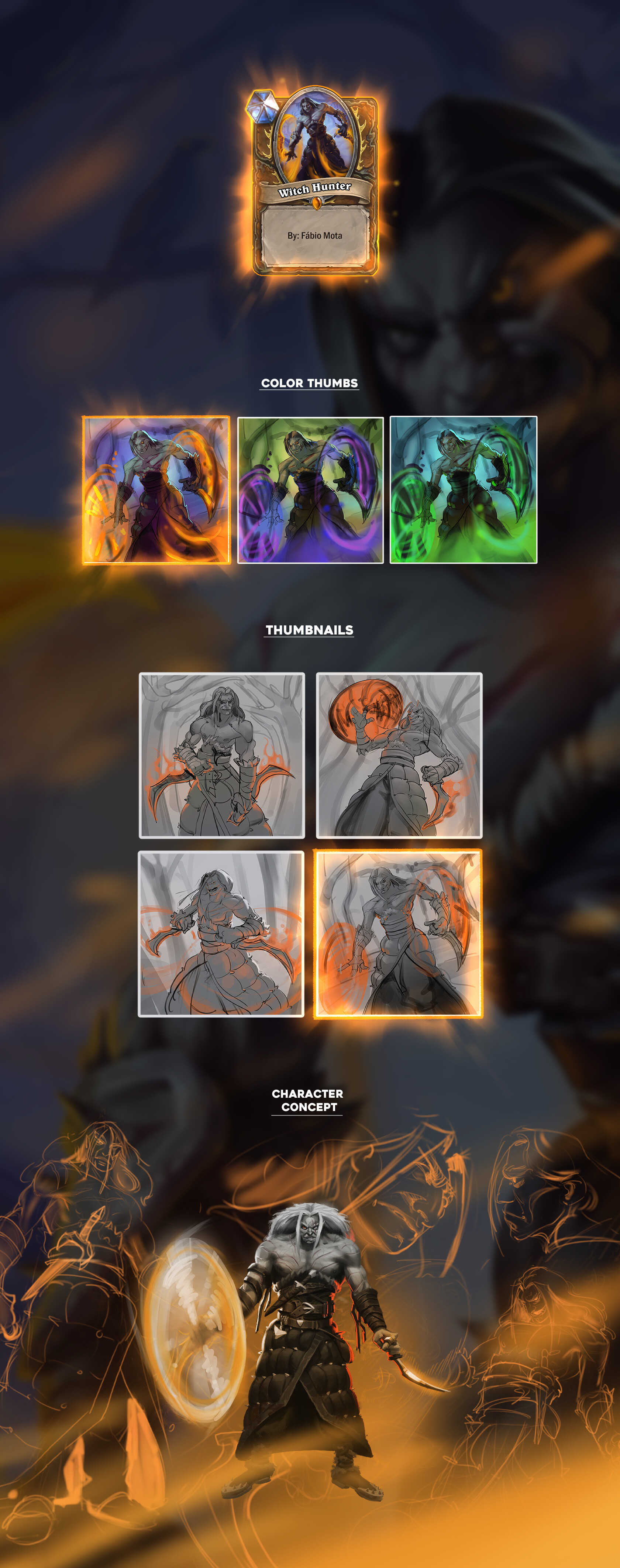 Fábio Mota - Witch Hunter - Hearthstone Fanart