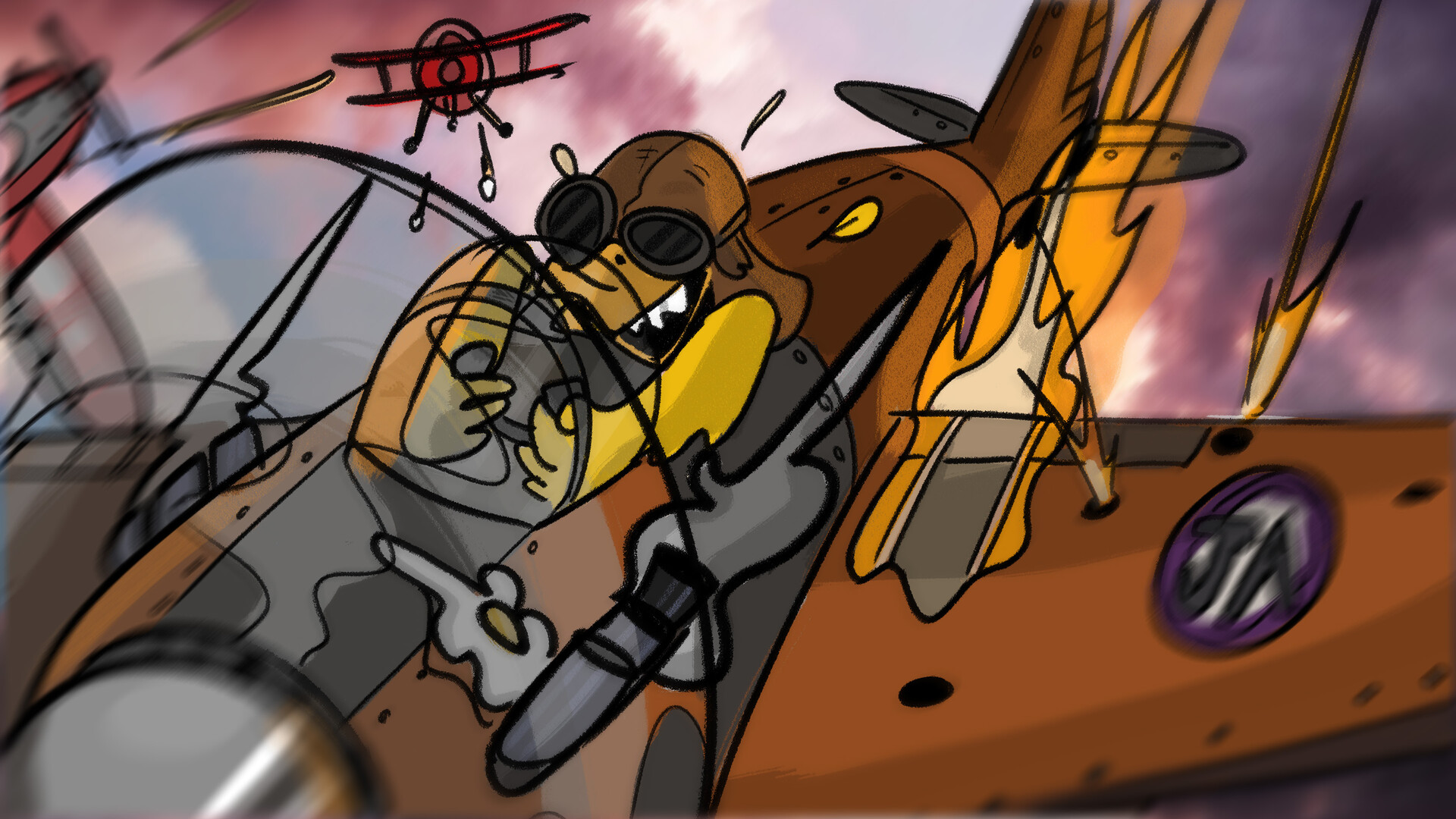 ArtStation - Duck Fighter Pilot