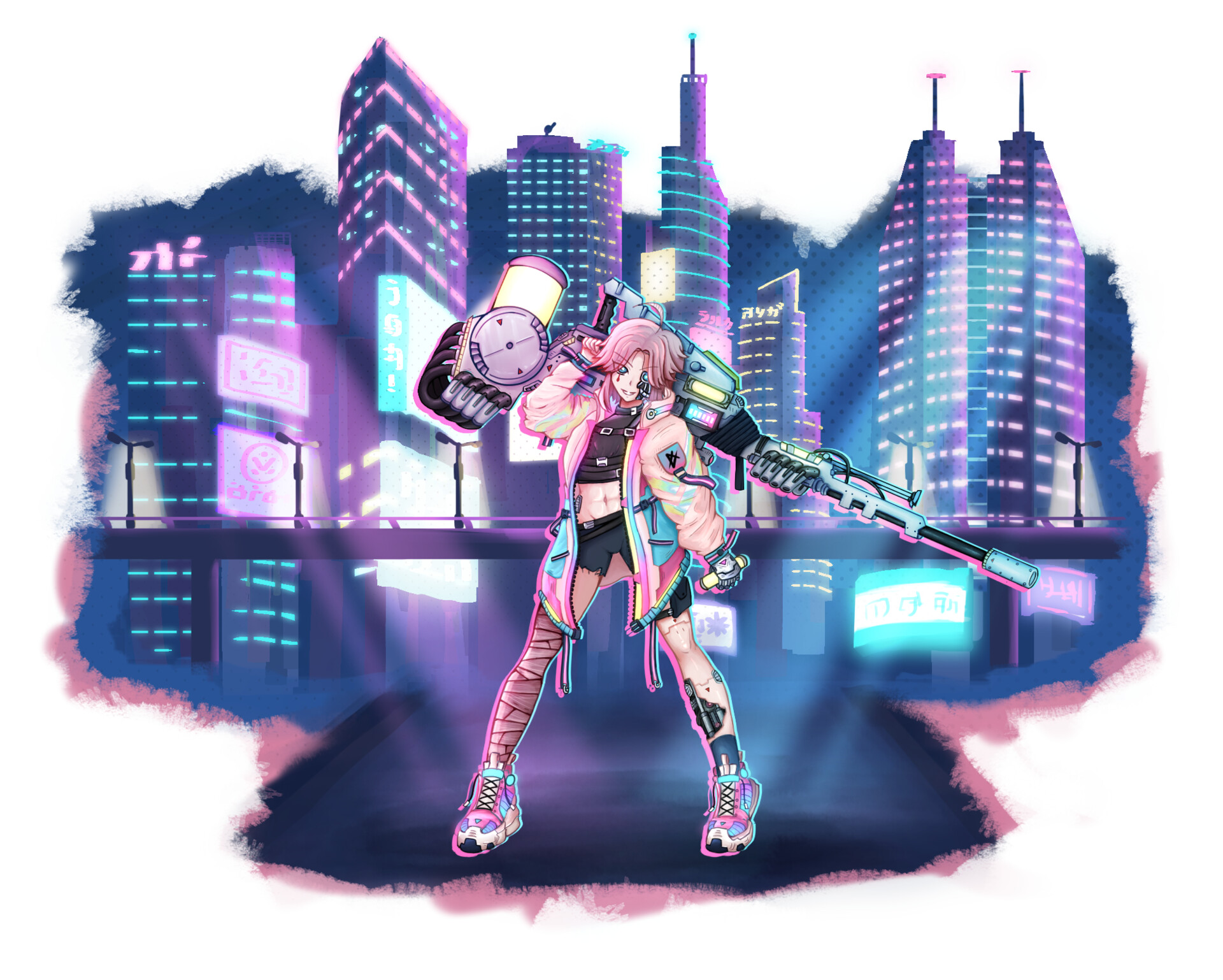 ArtStation - 2D Character Concept Art - UNIT 717AC