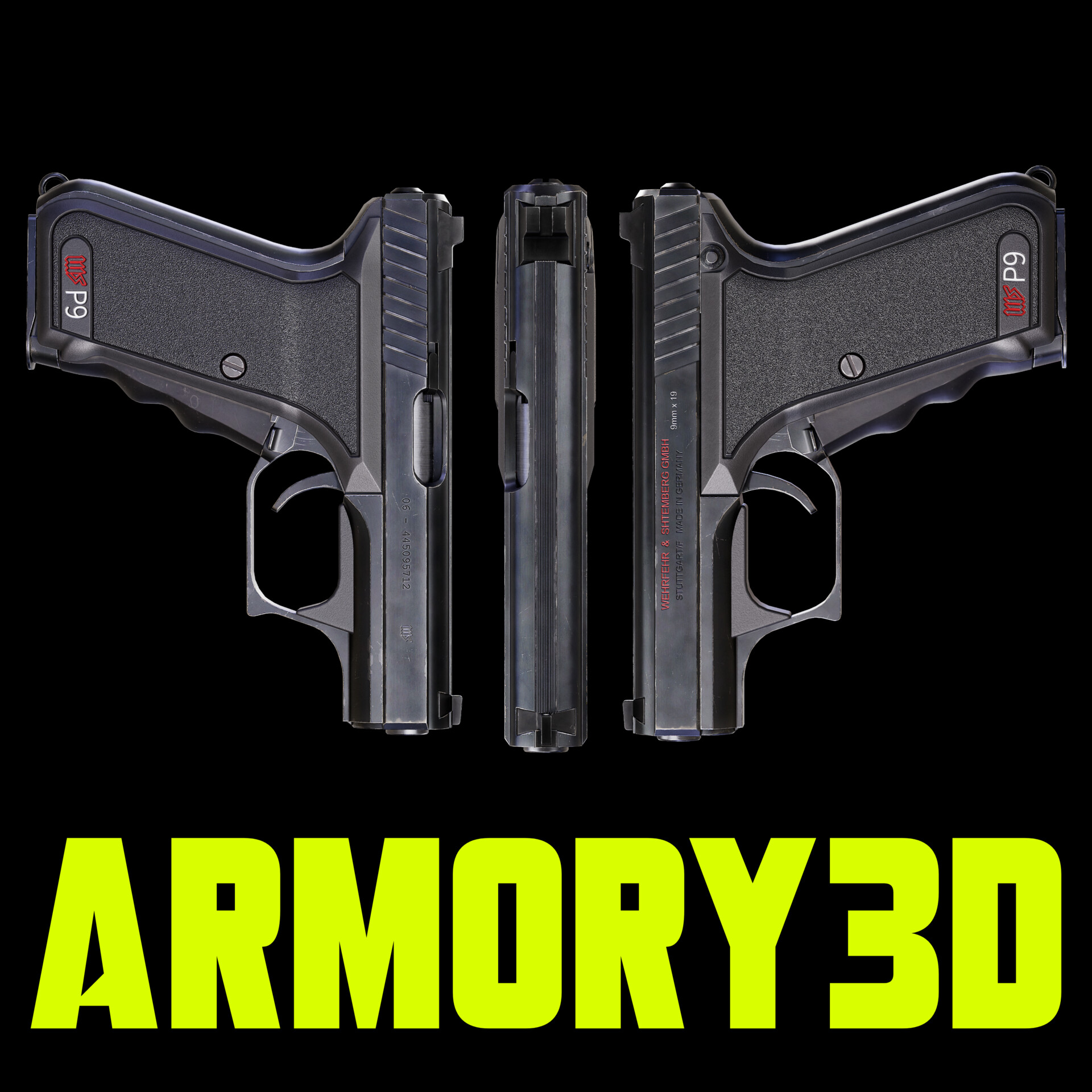 ArtStation - HK P7 Pistol