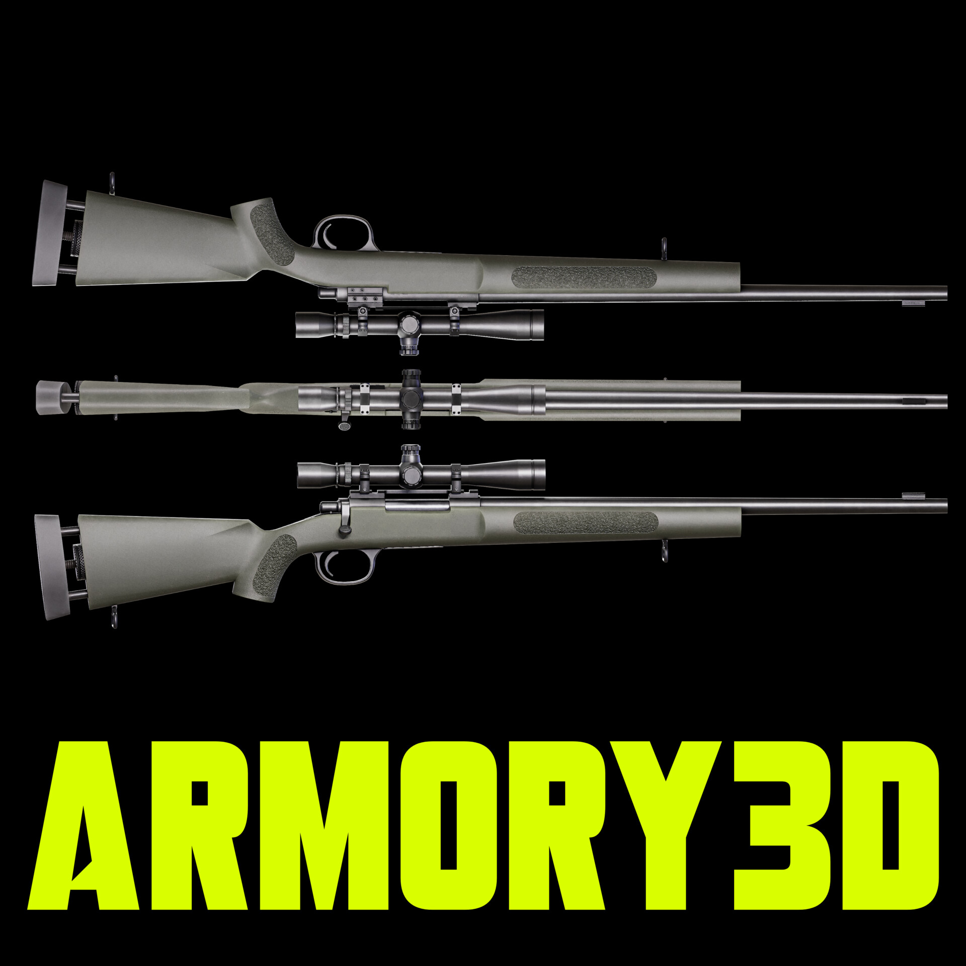 ArtStation - Remington M24 Sniper Rifle