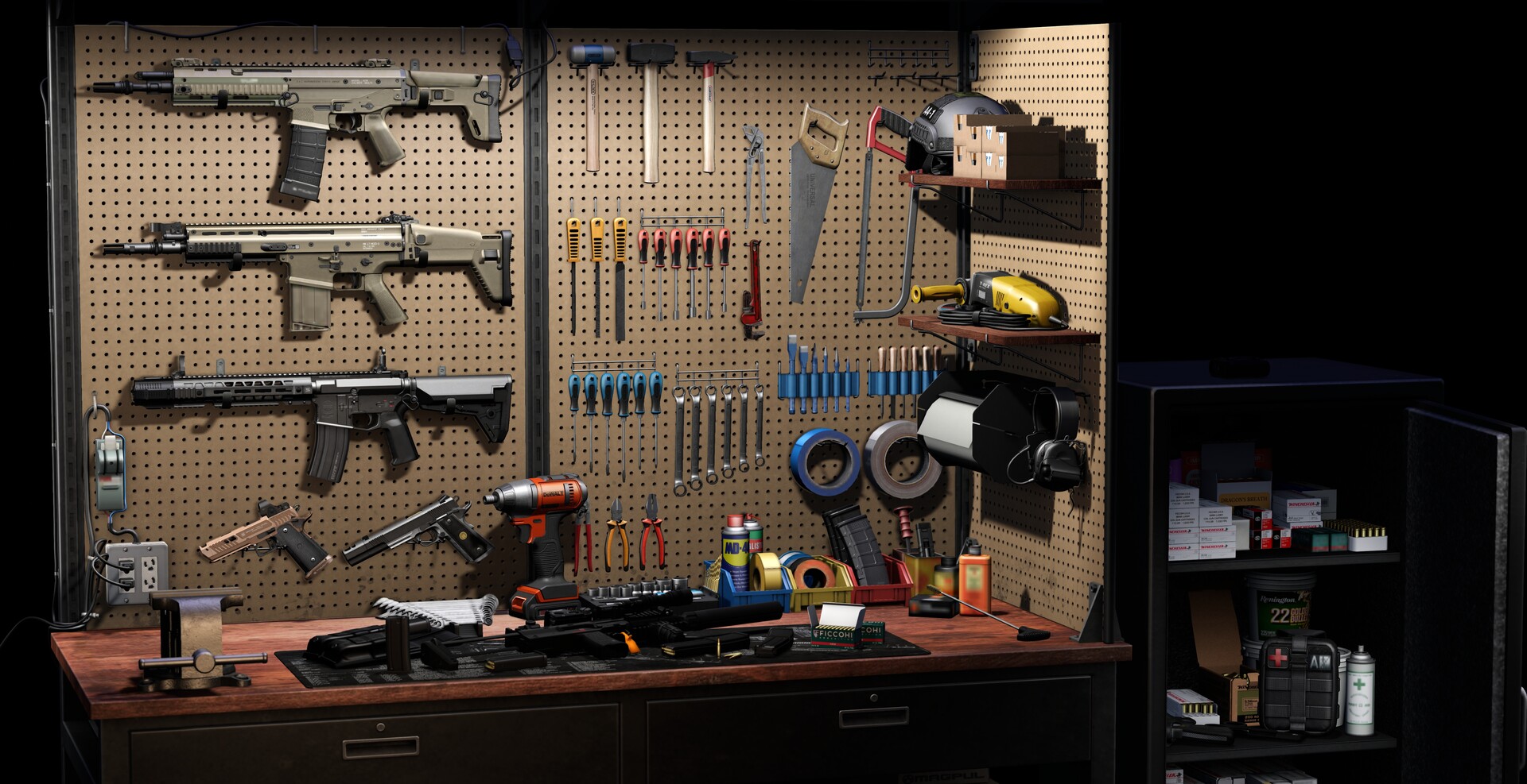 ArtStation - SAC Gun Workbench Series