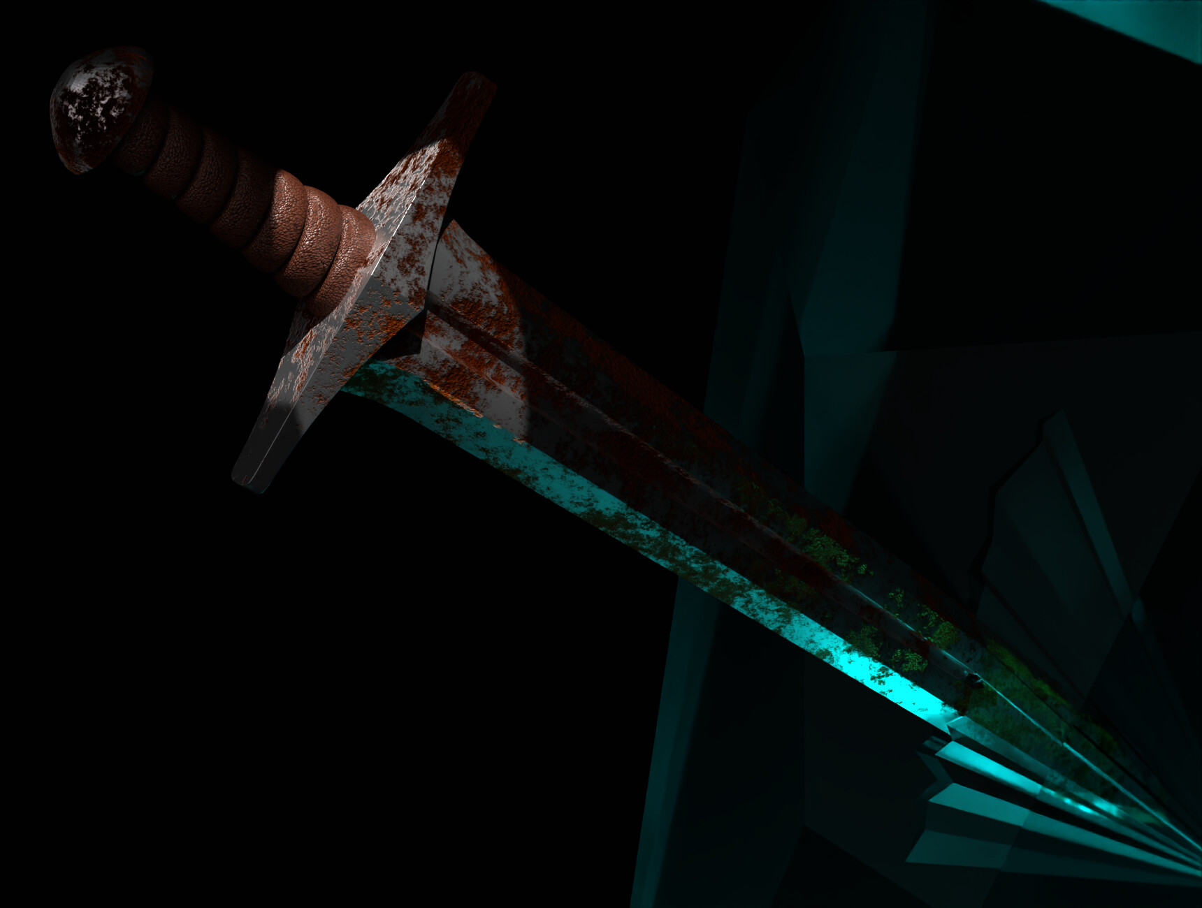 ArtStation - Sword in crystal