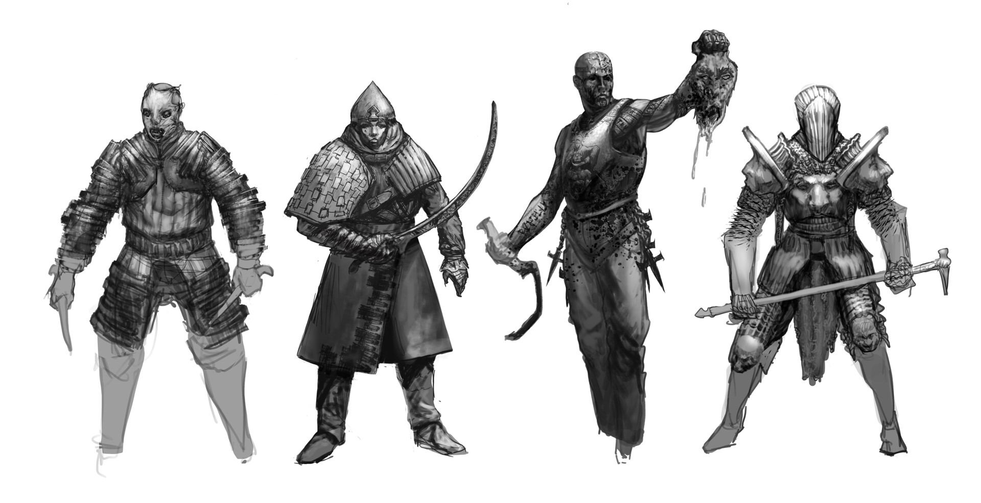 ArtStation - random Character sketches 001