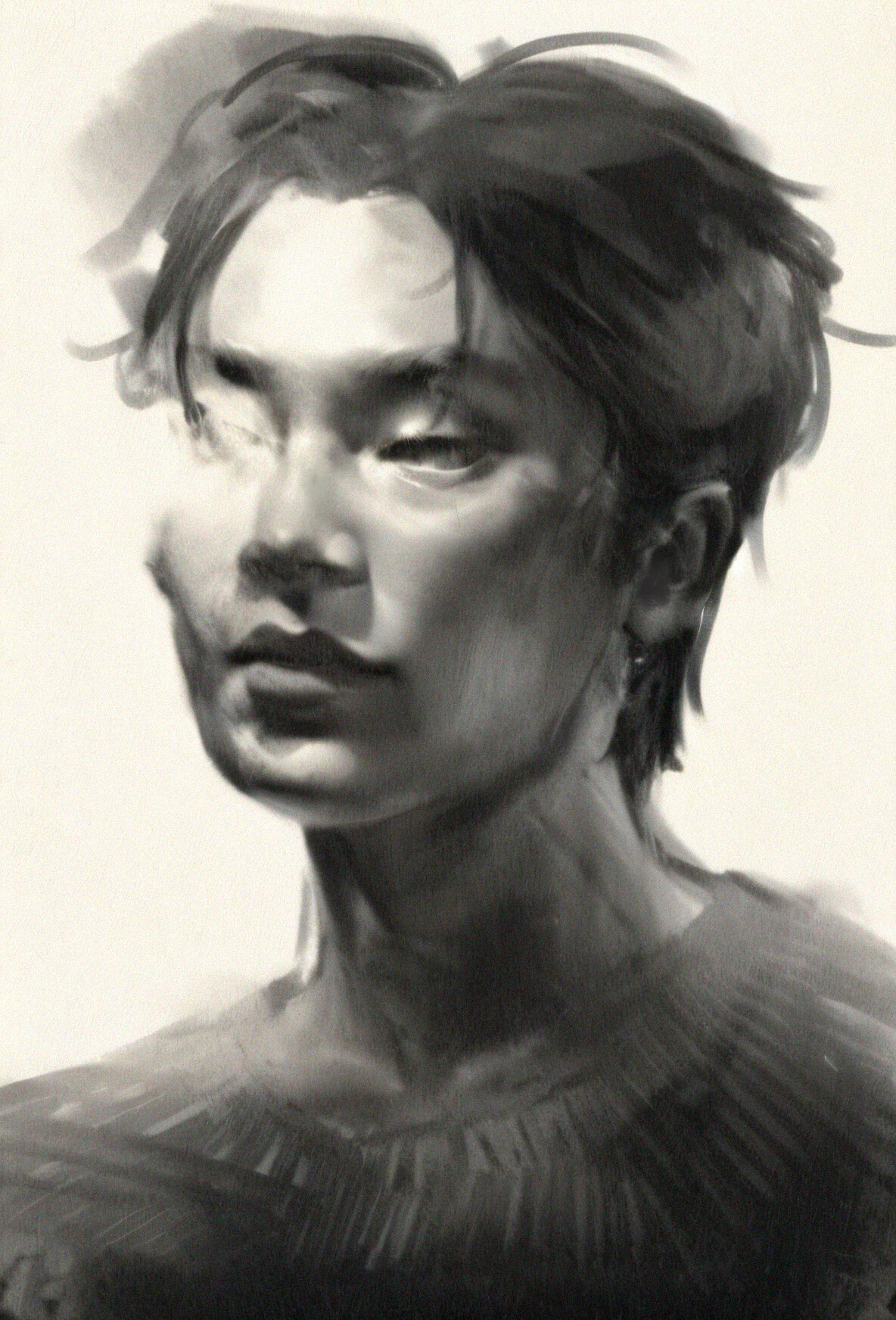 ArtStation - portrait of a young Asian guy