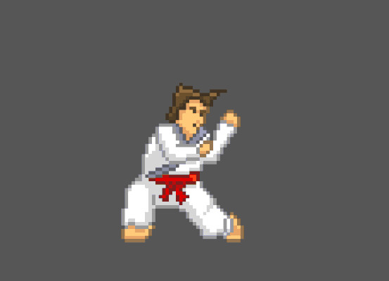 ArtStation - Pixel Art Fighting Animation