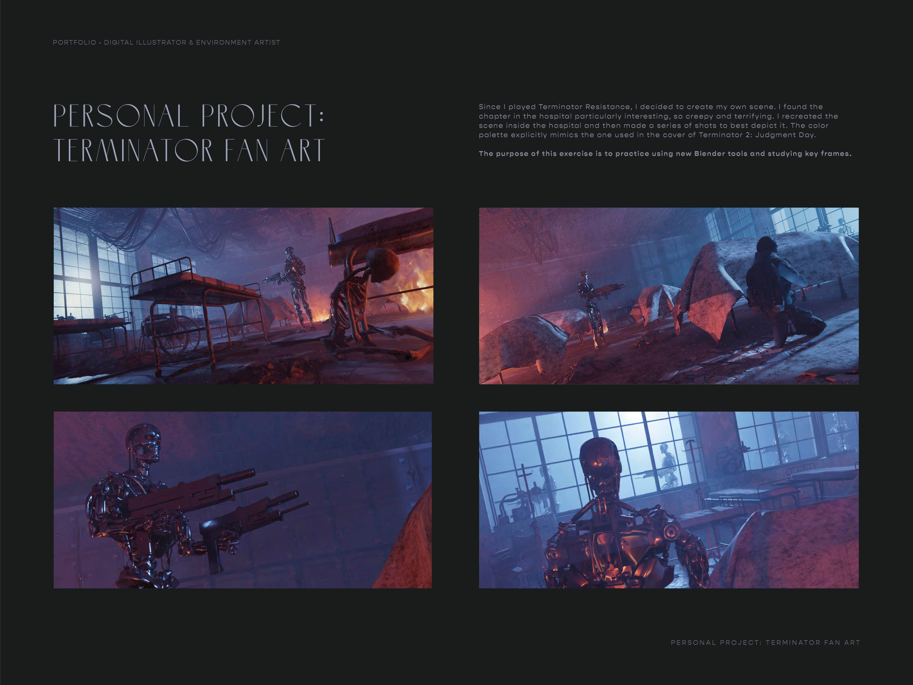 Elena Conte - Illustrator & concept artist - Terminator Fan Art