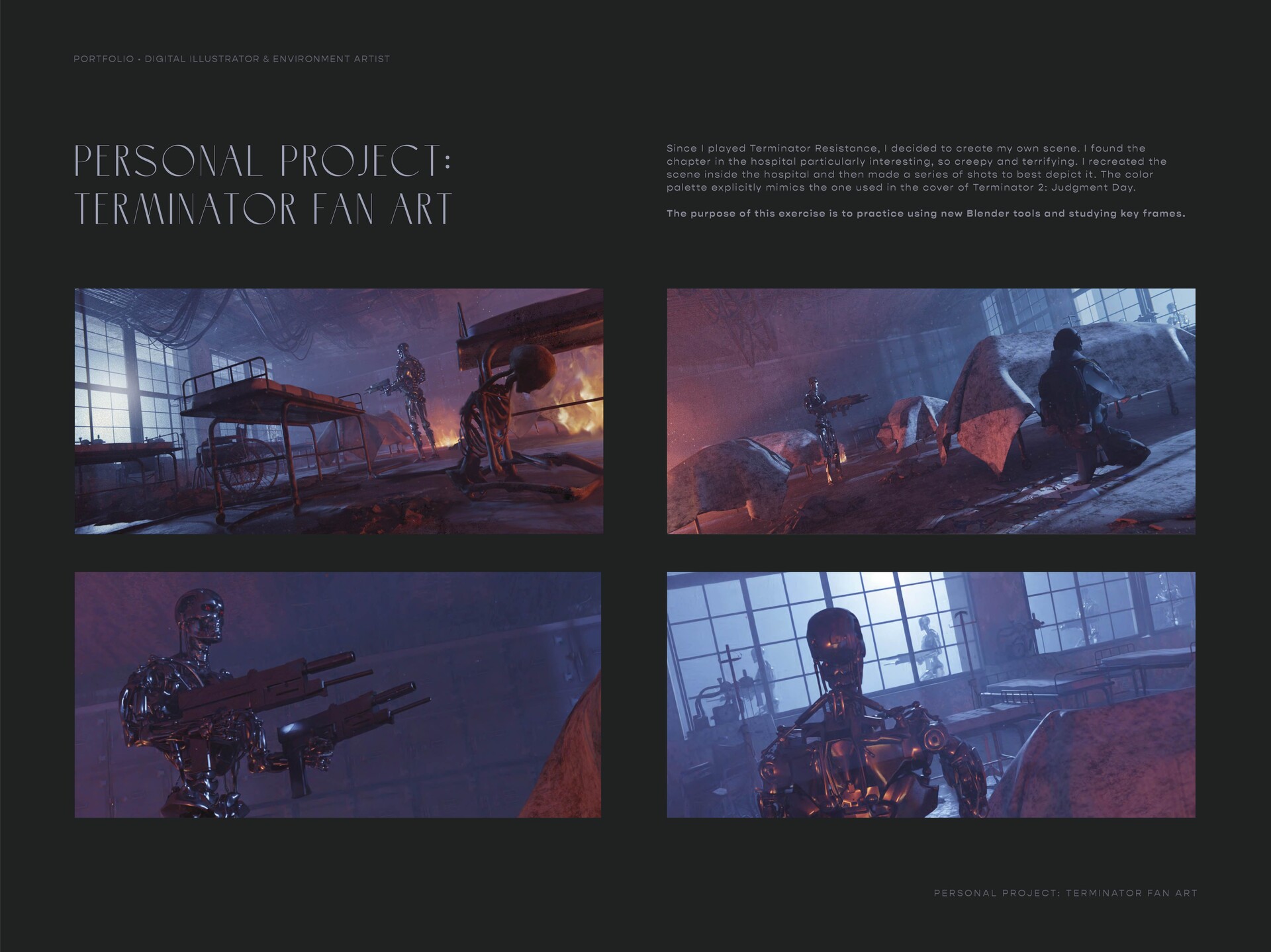 Elena Conte - Illustrator & concept artist - Terminator Fan Art