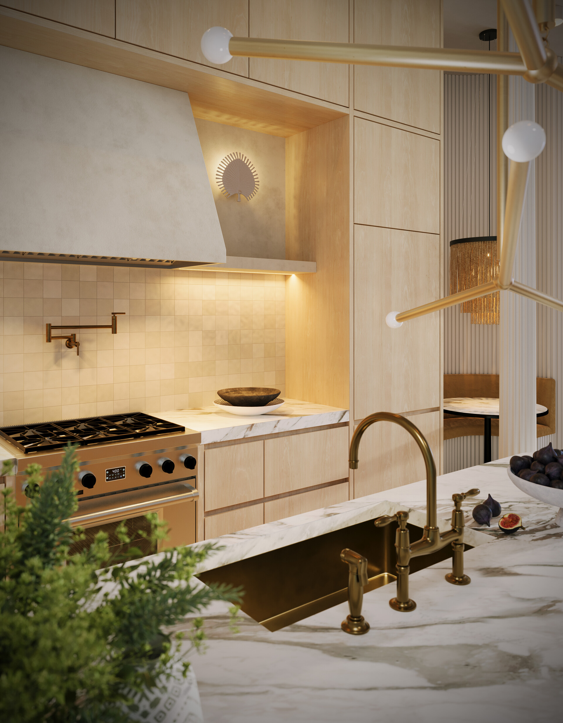 INNA 3D - Kitchen CGI and Conceptual interior design for high end Brokers in New York