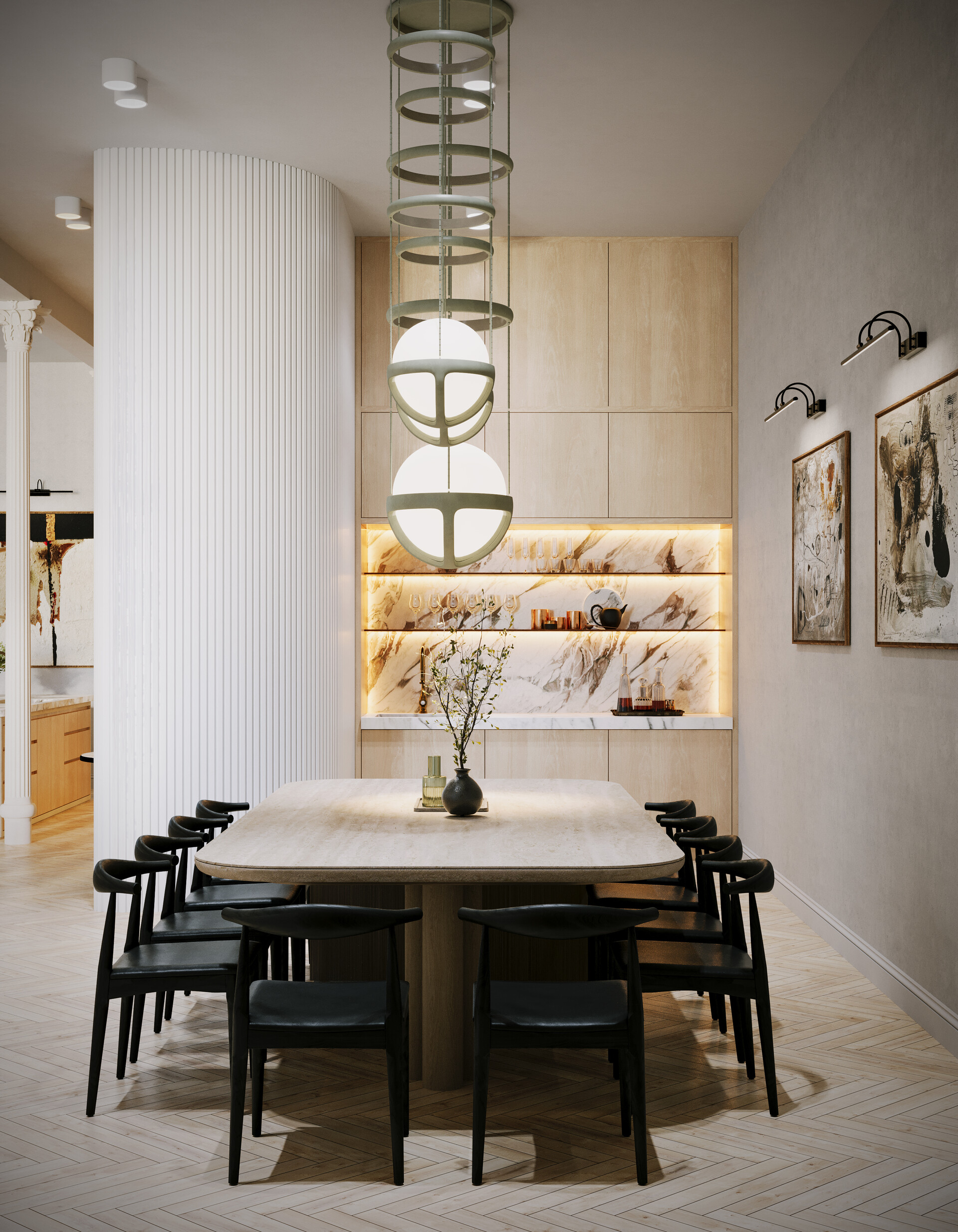 ArtStation - Dining Room design and CGI