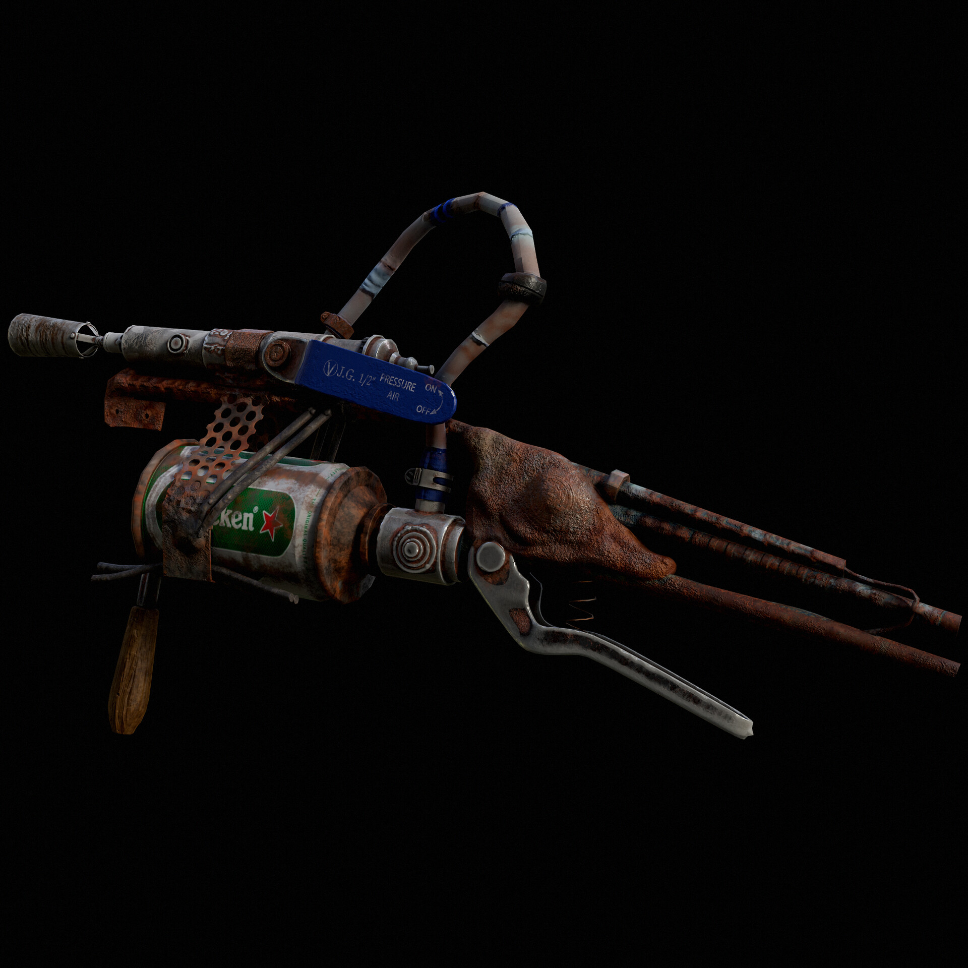 ArtStation - Post Apocalyptic Flamethrower