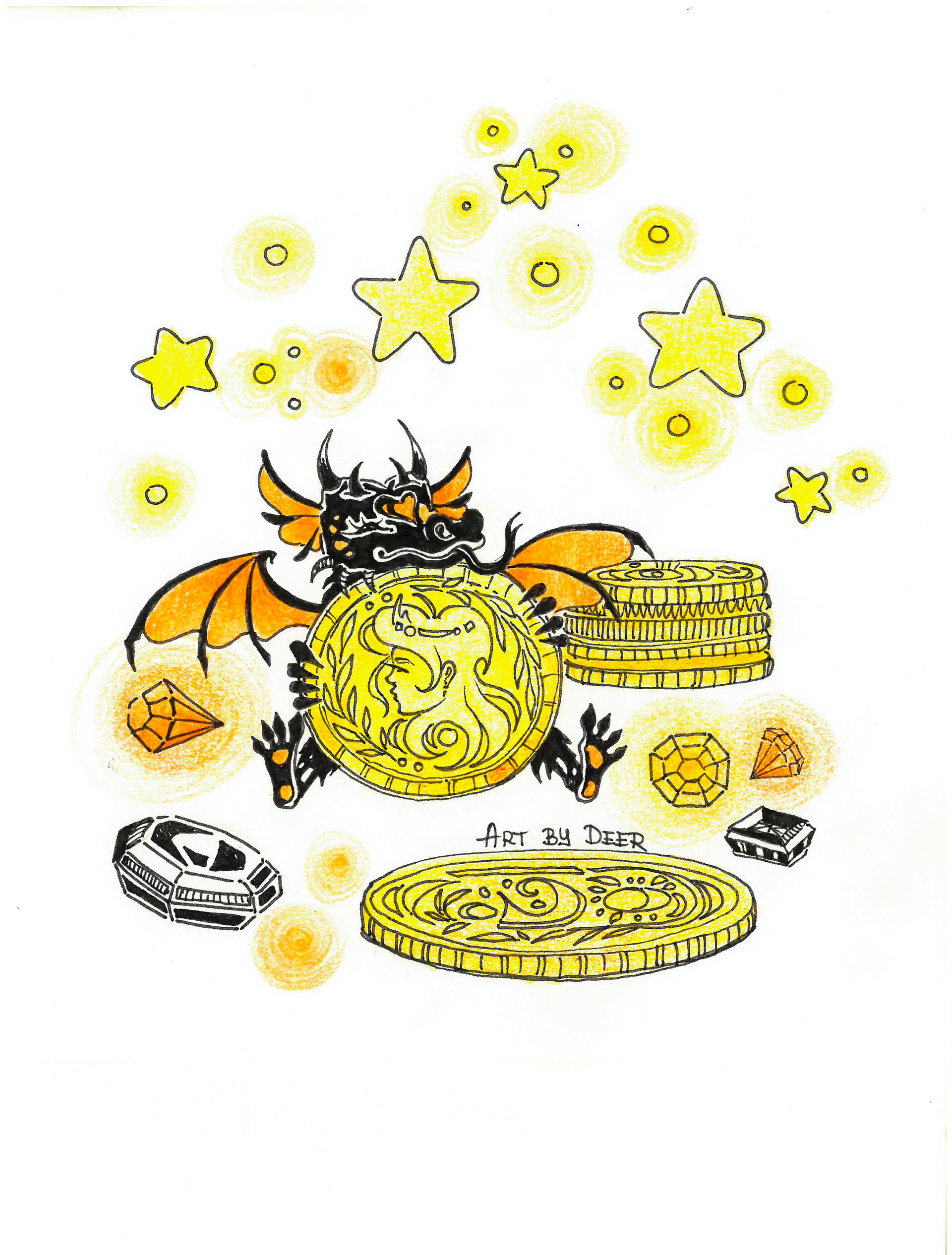 ArtStation - Inktober 2023 Day 6 - Golden