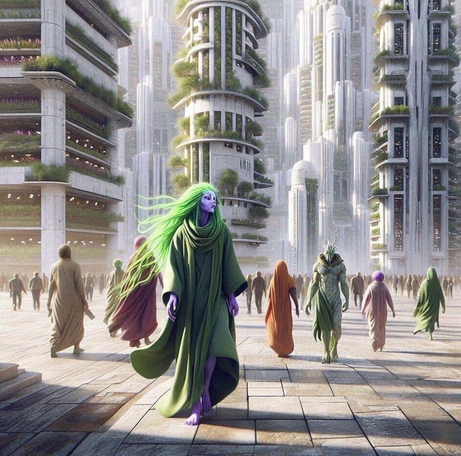 ArtStation - Alien Vertical Farming City