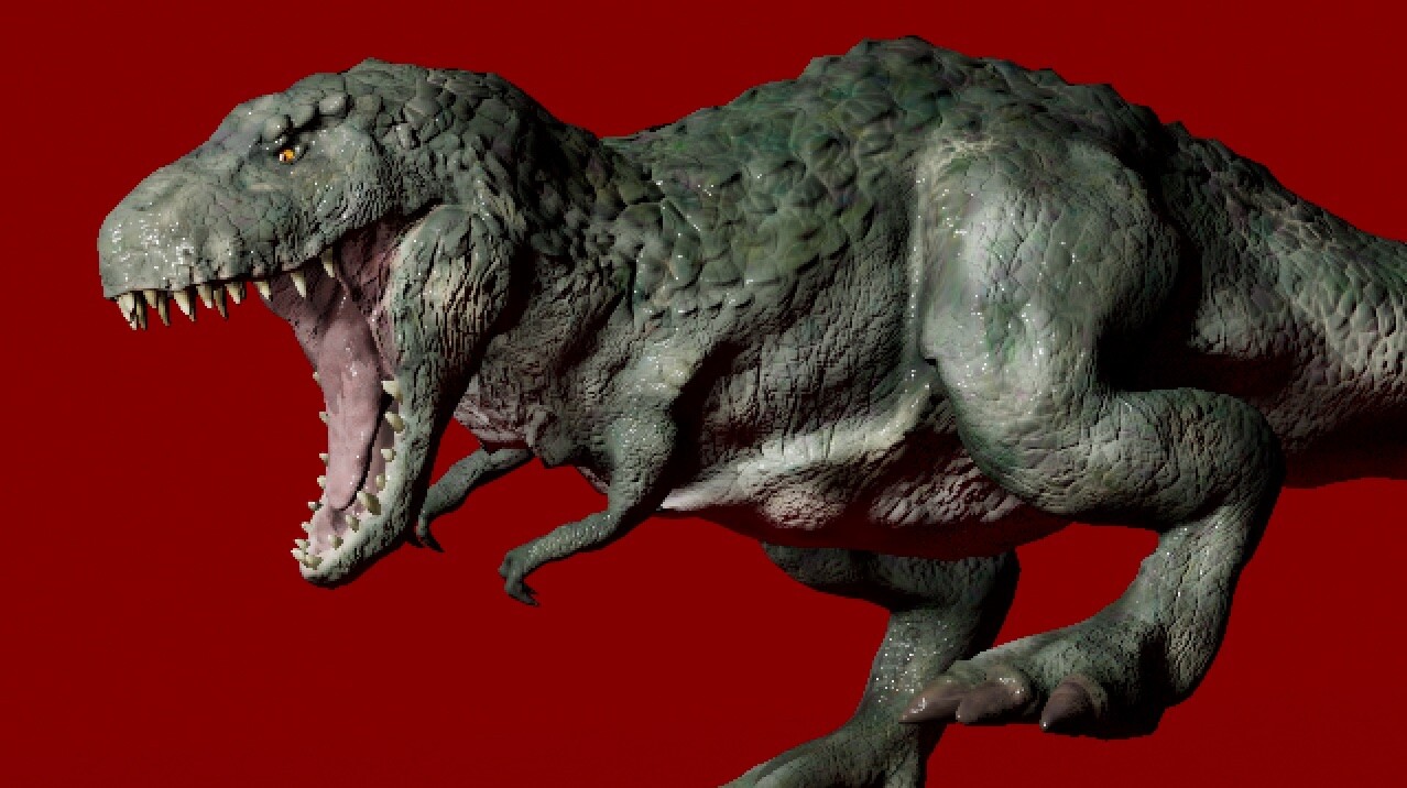 ArtStation - RUNNING T-TEX