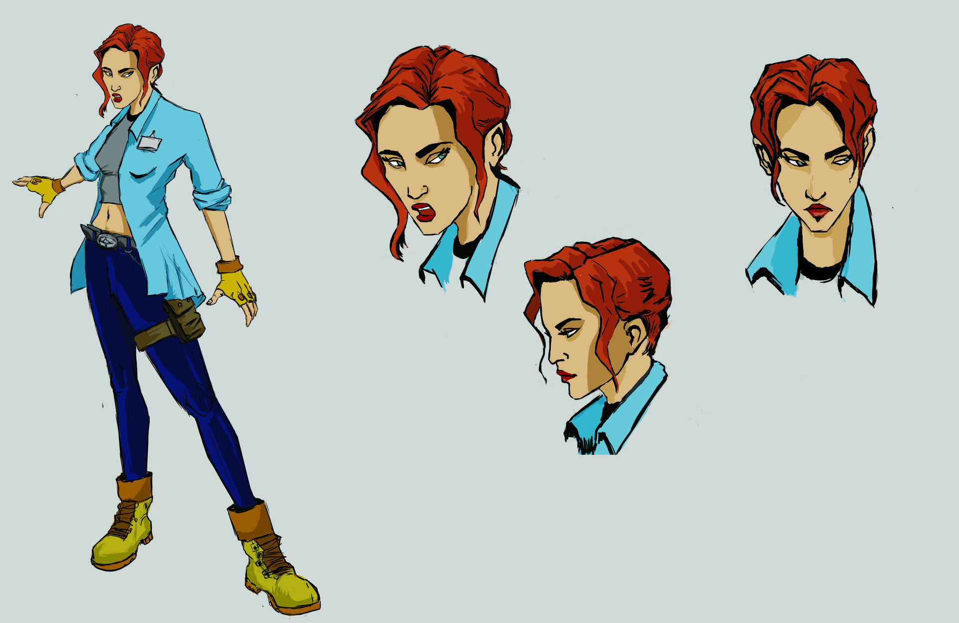 ArtStation - A female charecter sheet