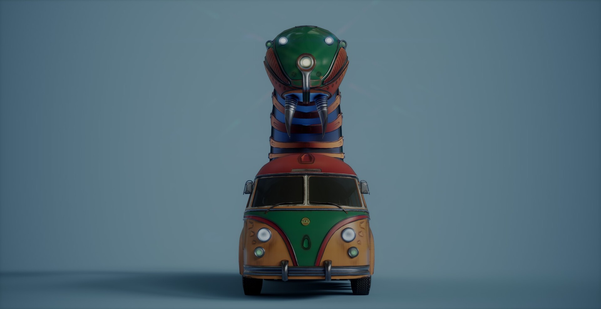 ArtStation - Retro-Futuristic Bus