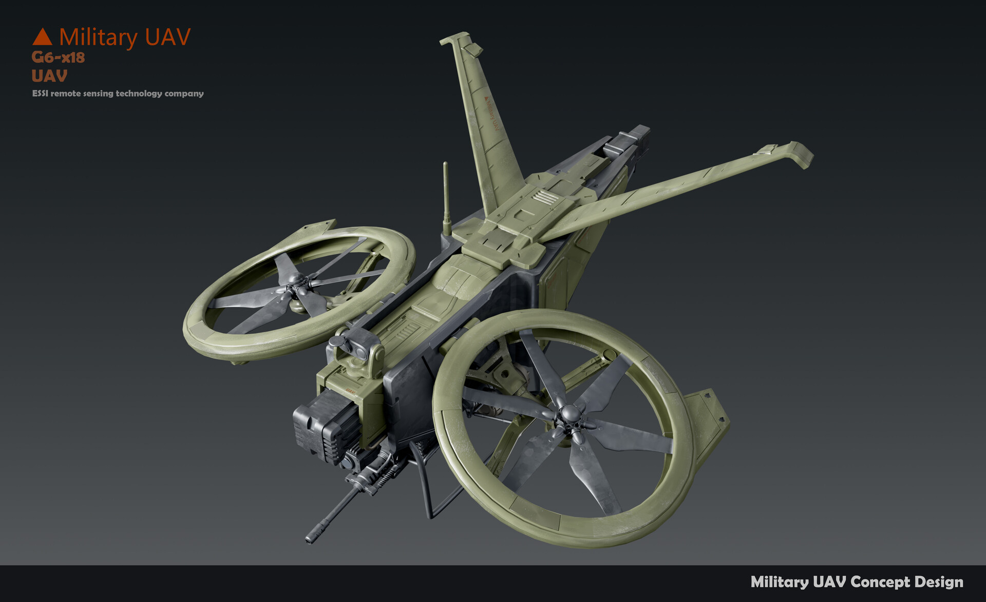 ArtStation - Military UAV concept
