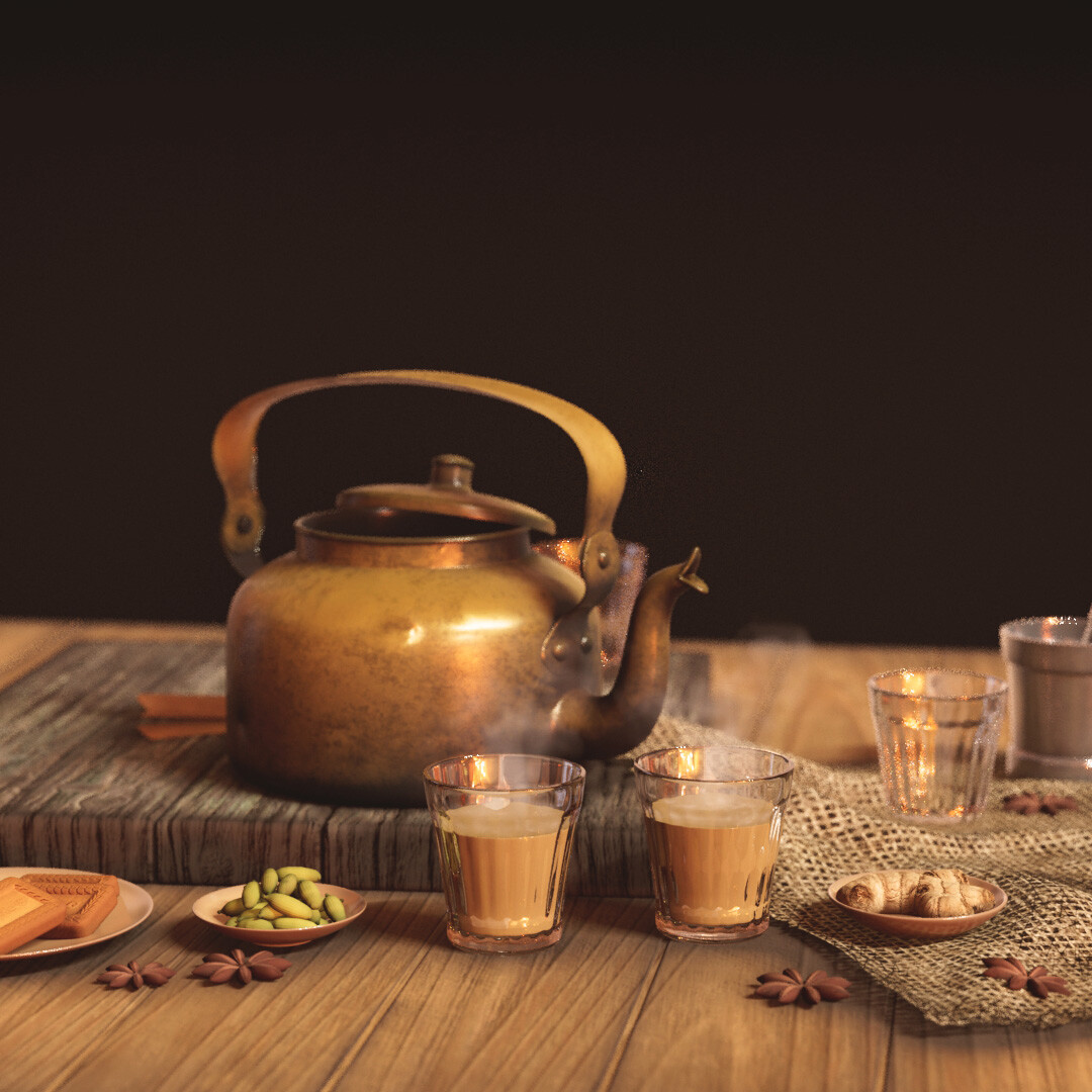 ArtStation - Tea setup