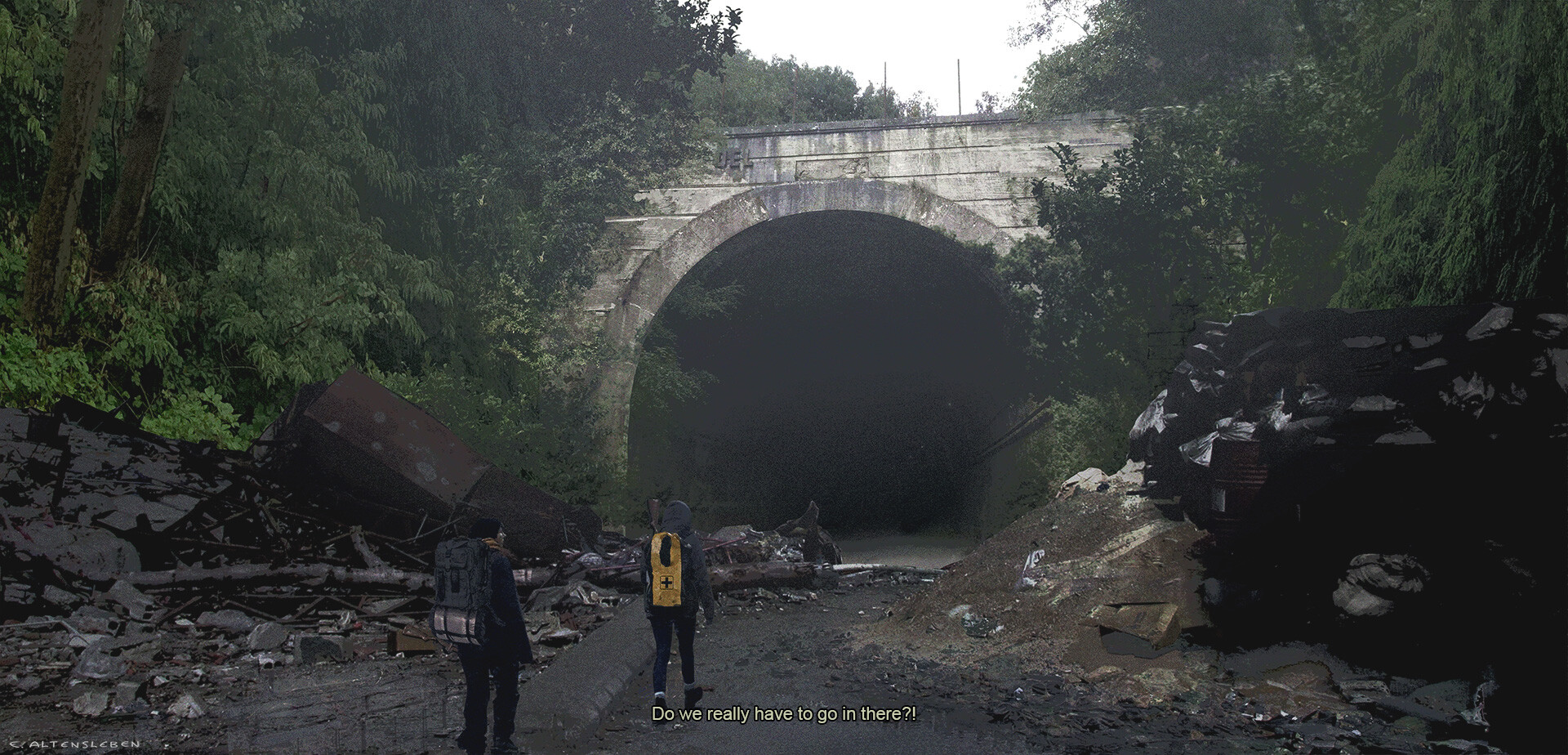 ArtStation - Return Home: The Tunnel