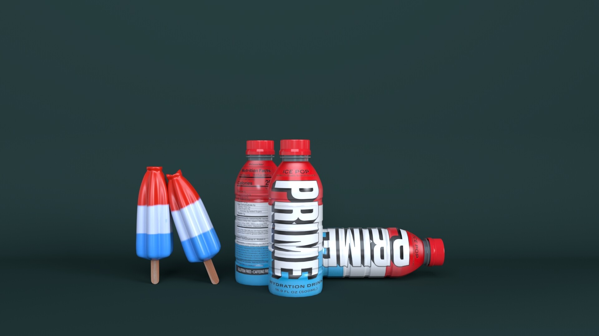 ArtStation - 3D Prime hydration drink & ice pop model | Product Model