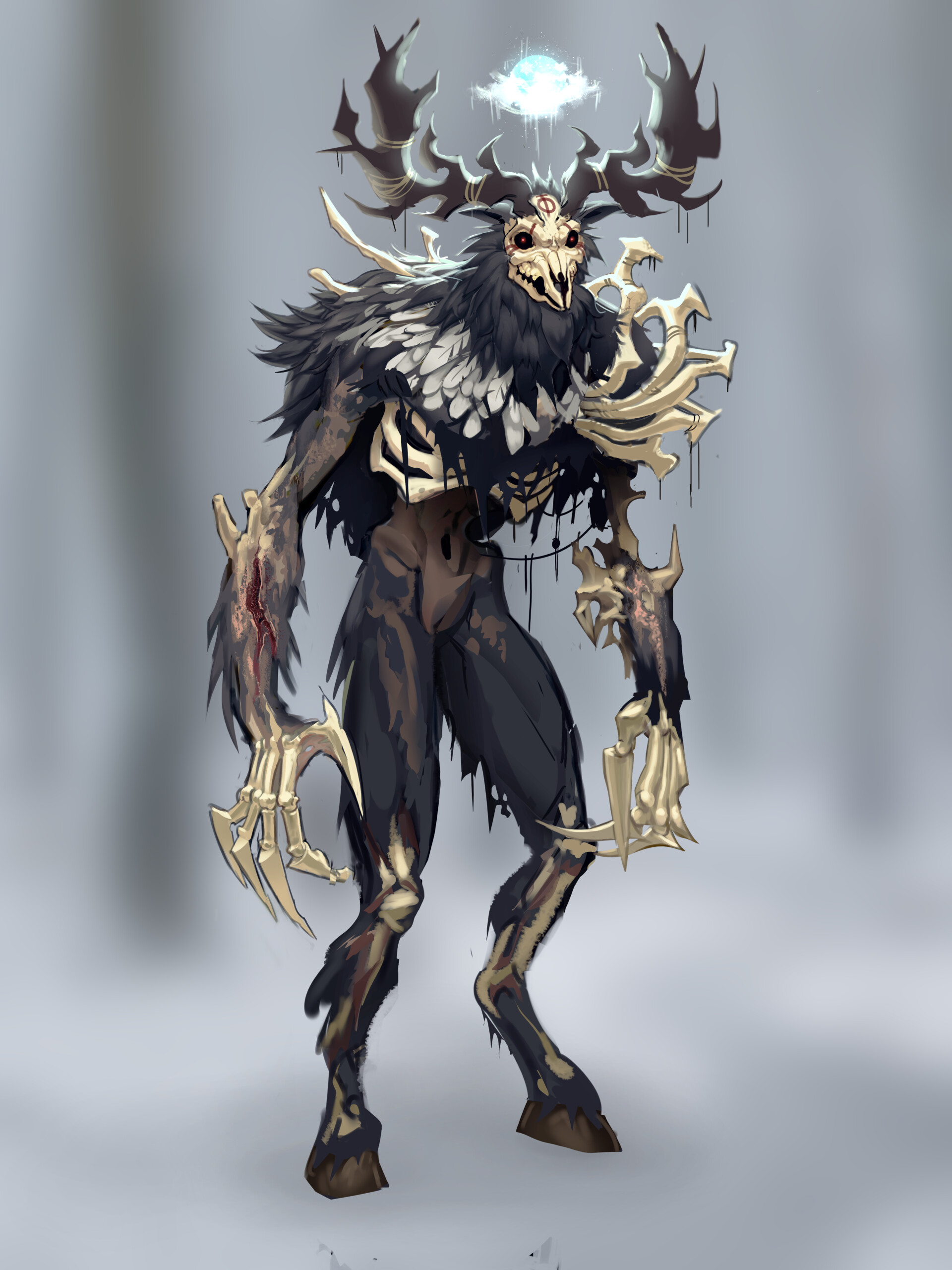 ArtStation - Wendigo - Dungeons & Dragons Character Design Commission