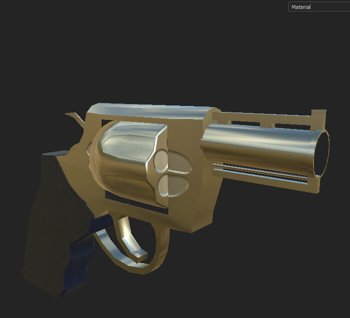 ArtStation - shotgun, revolver, 9mm gun low poly 3d model
