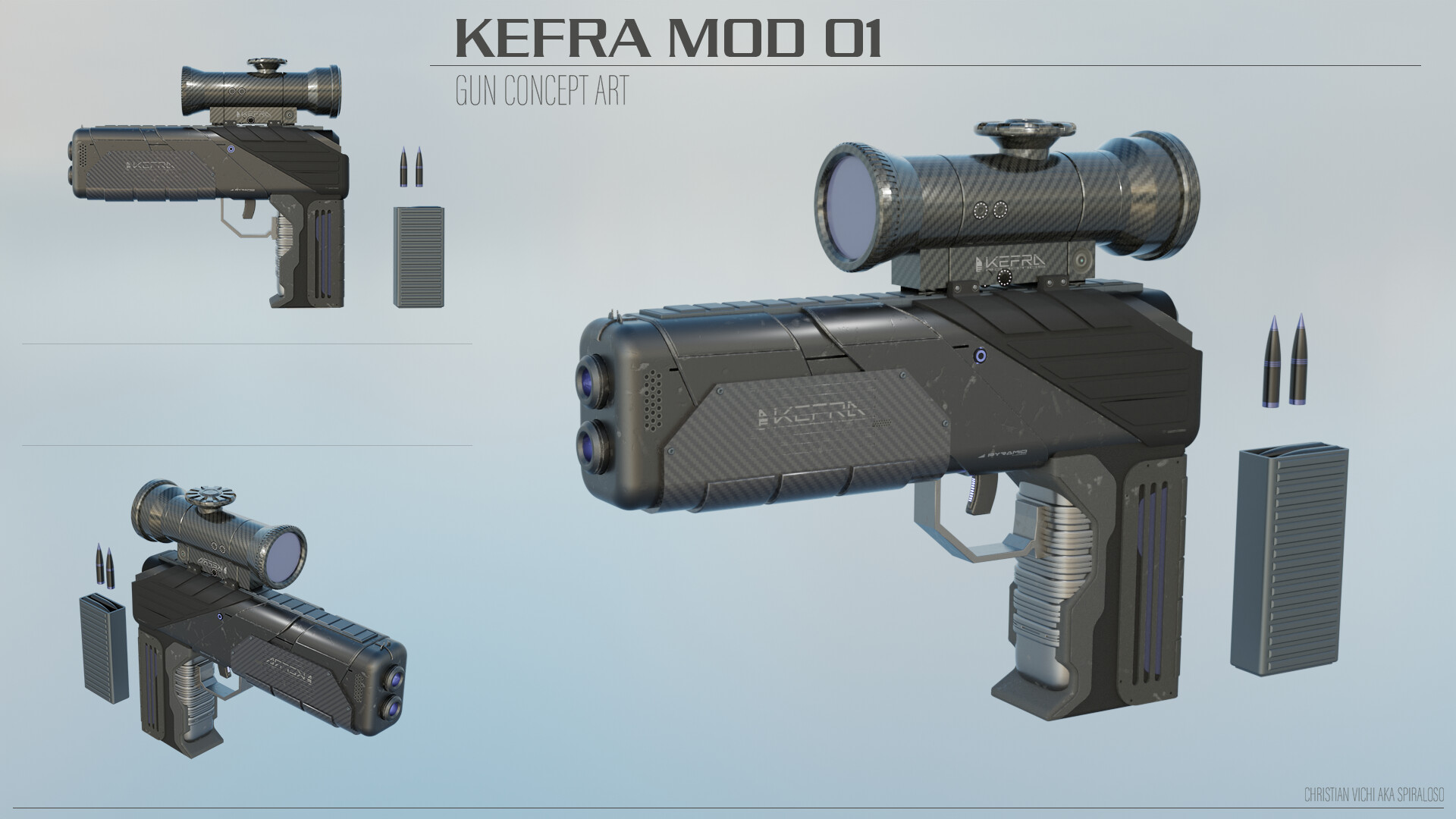 ArtStation - Kefra - Gun Concept