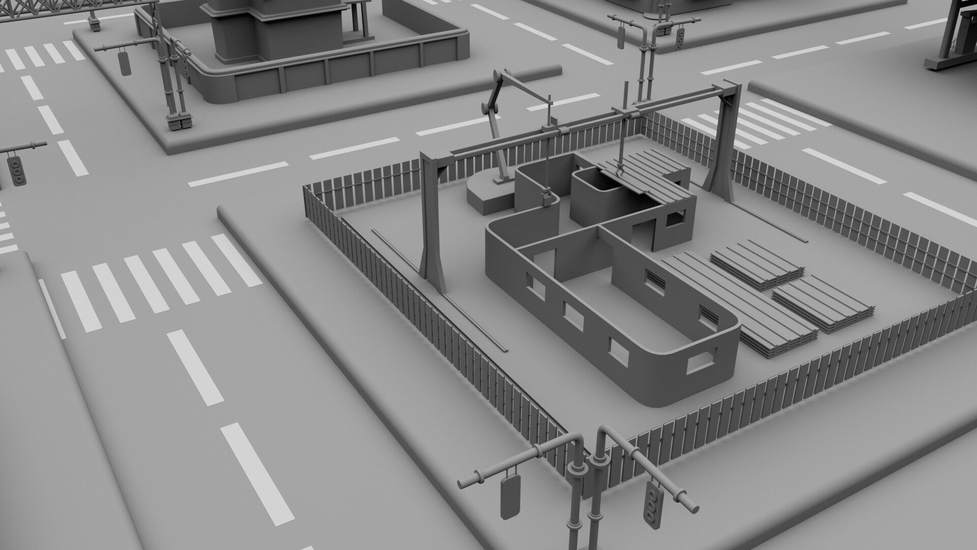 ArtStation - 3D Model Small City