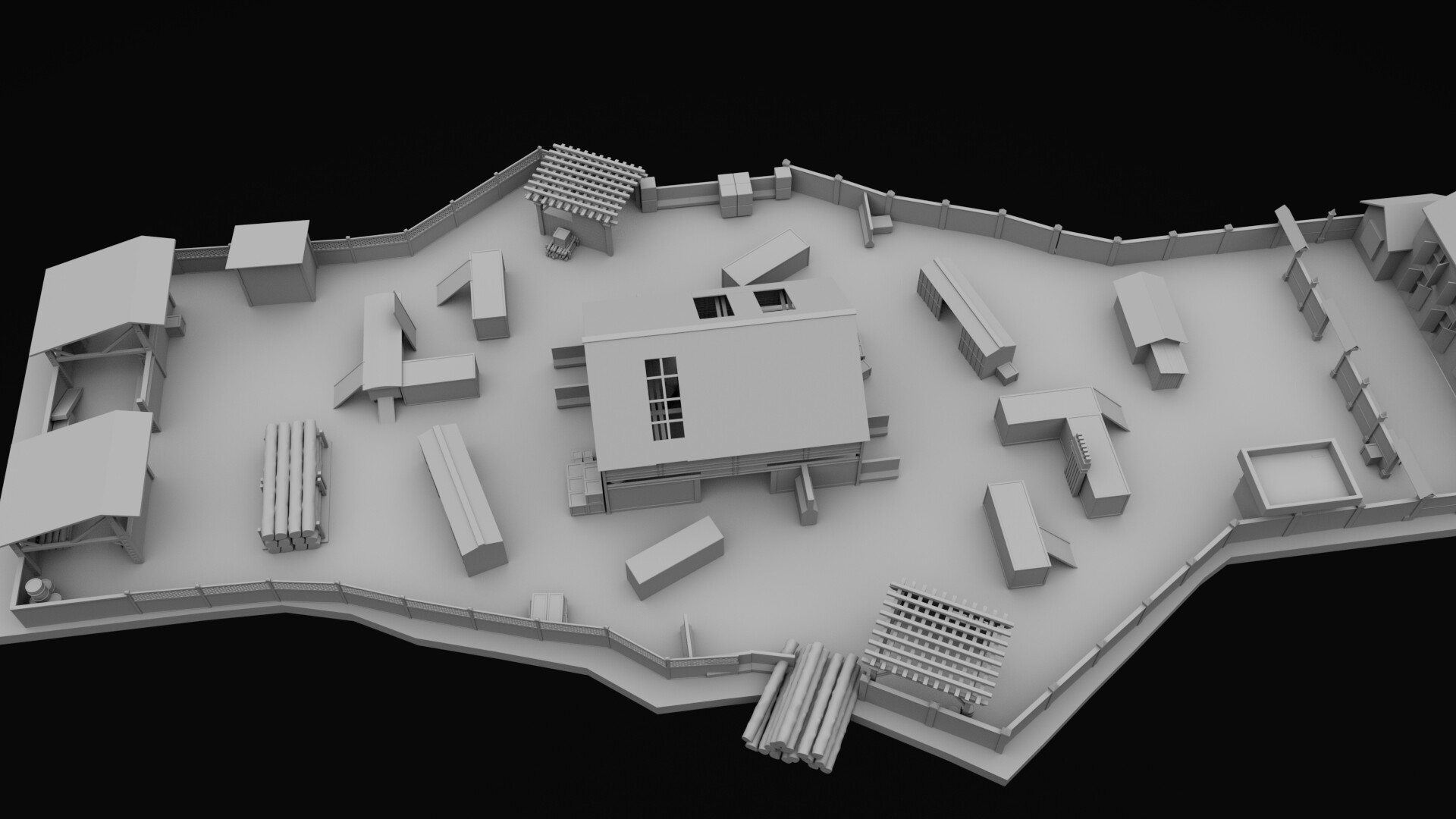 ArtStation - 3d Model Pubg TDM Map