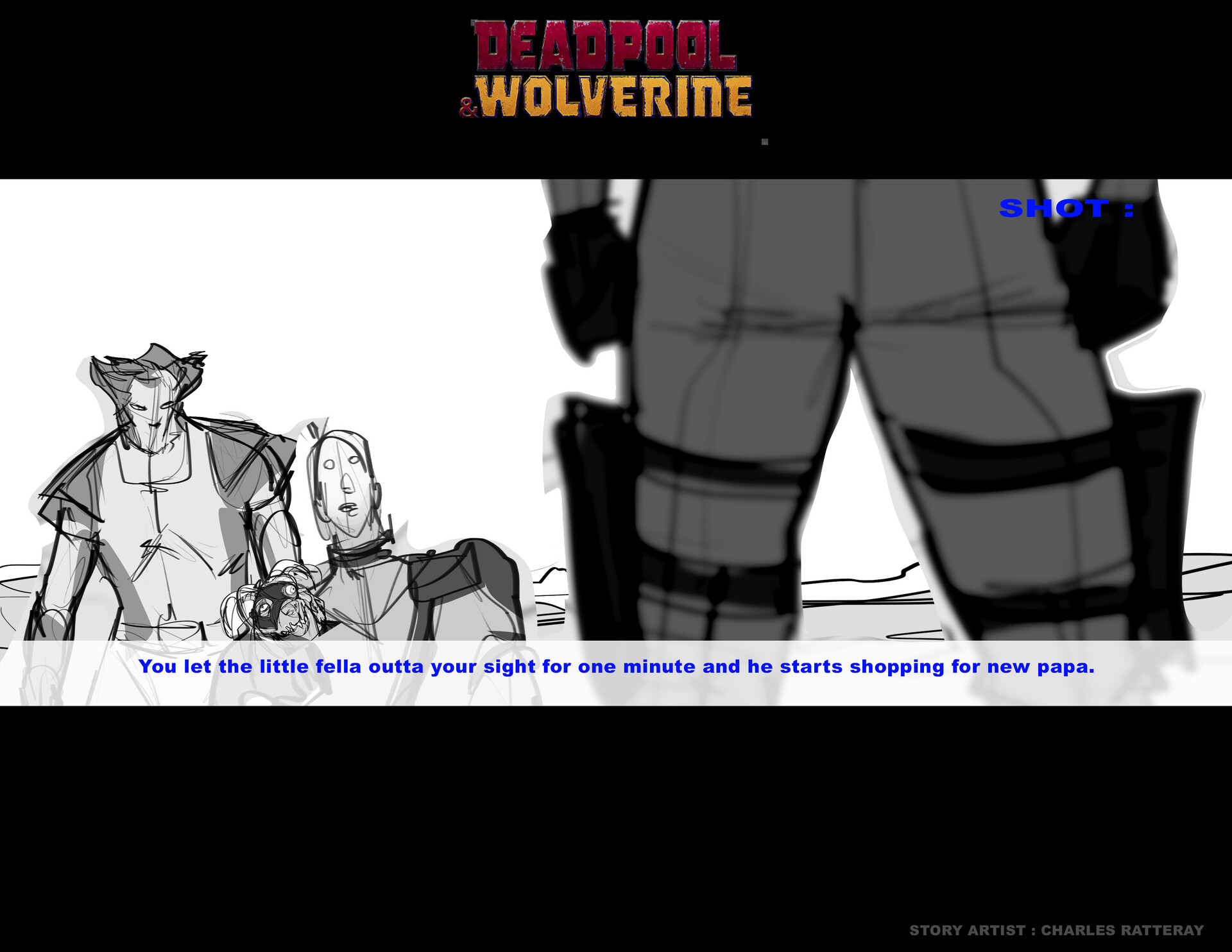 Charles Ratteray - DEADPOOL AND WOLVERINE - NICEPOOL - STORYBOARD ART - LFG