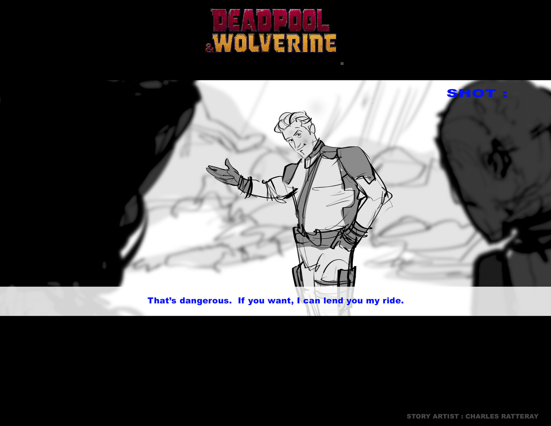 Charles Ratteray - DEADPOOL AND WOLVERINE - NICEPOOL - STORYBOARD ART - LFG