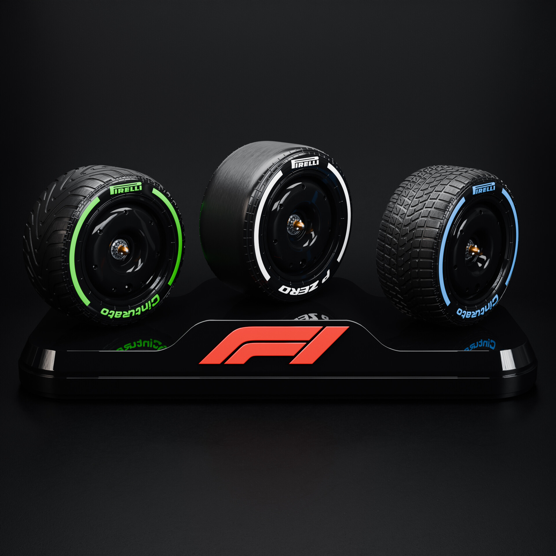ArtStation - F1 Tyres at 1:8 Scale