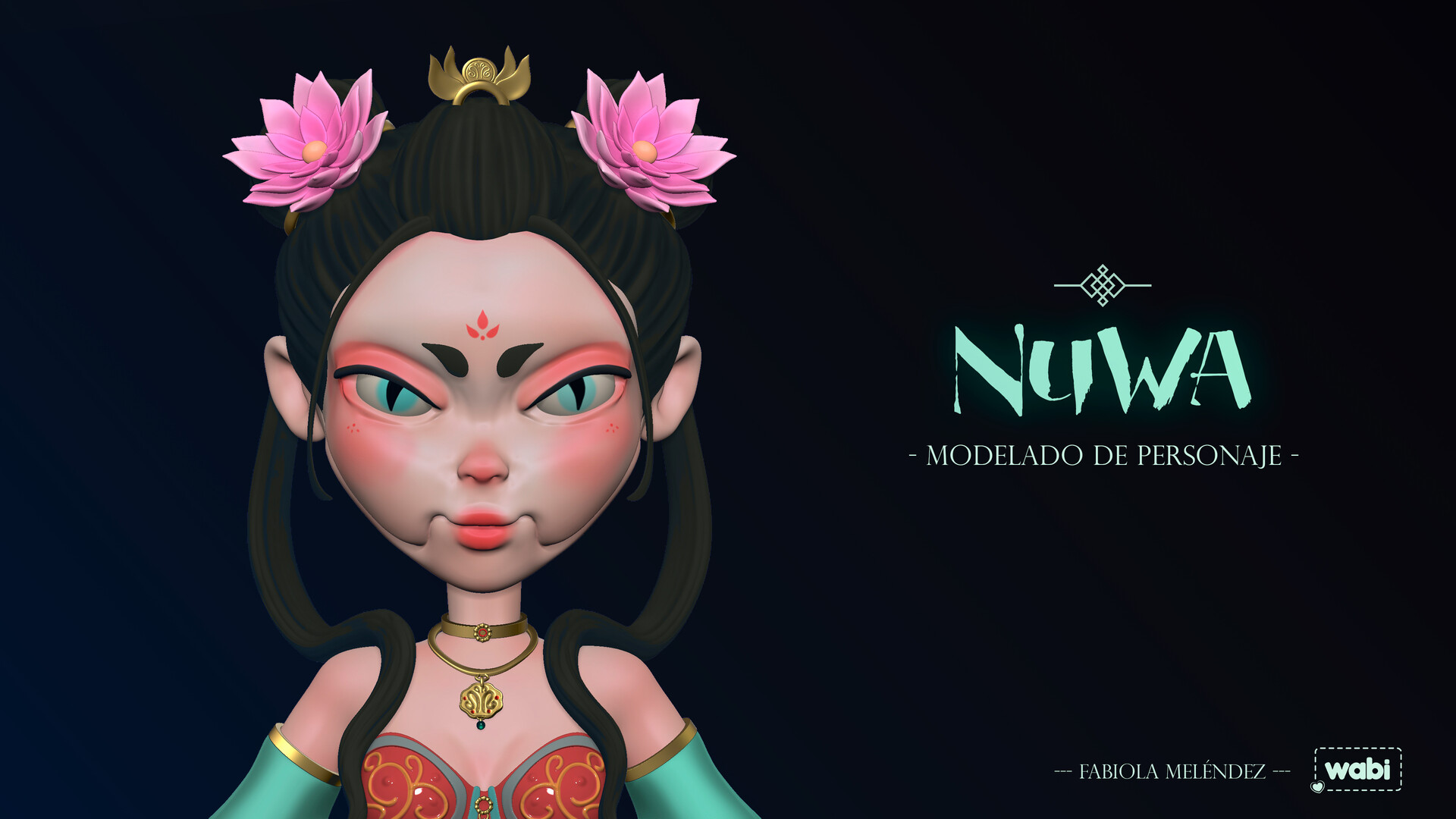 ArtStation - Nuwa - 3d modeling character