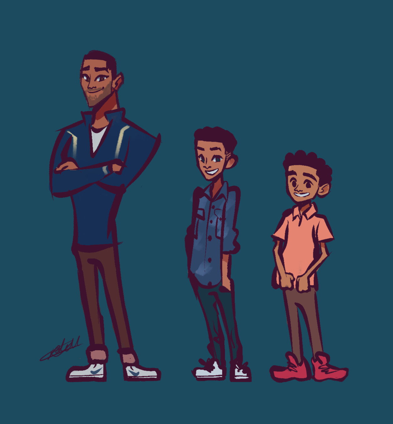 ArtStation - Family Reunion- Moz, Shaka & Mazzi