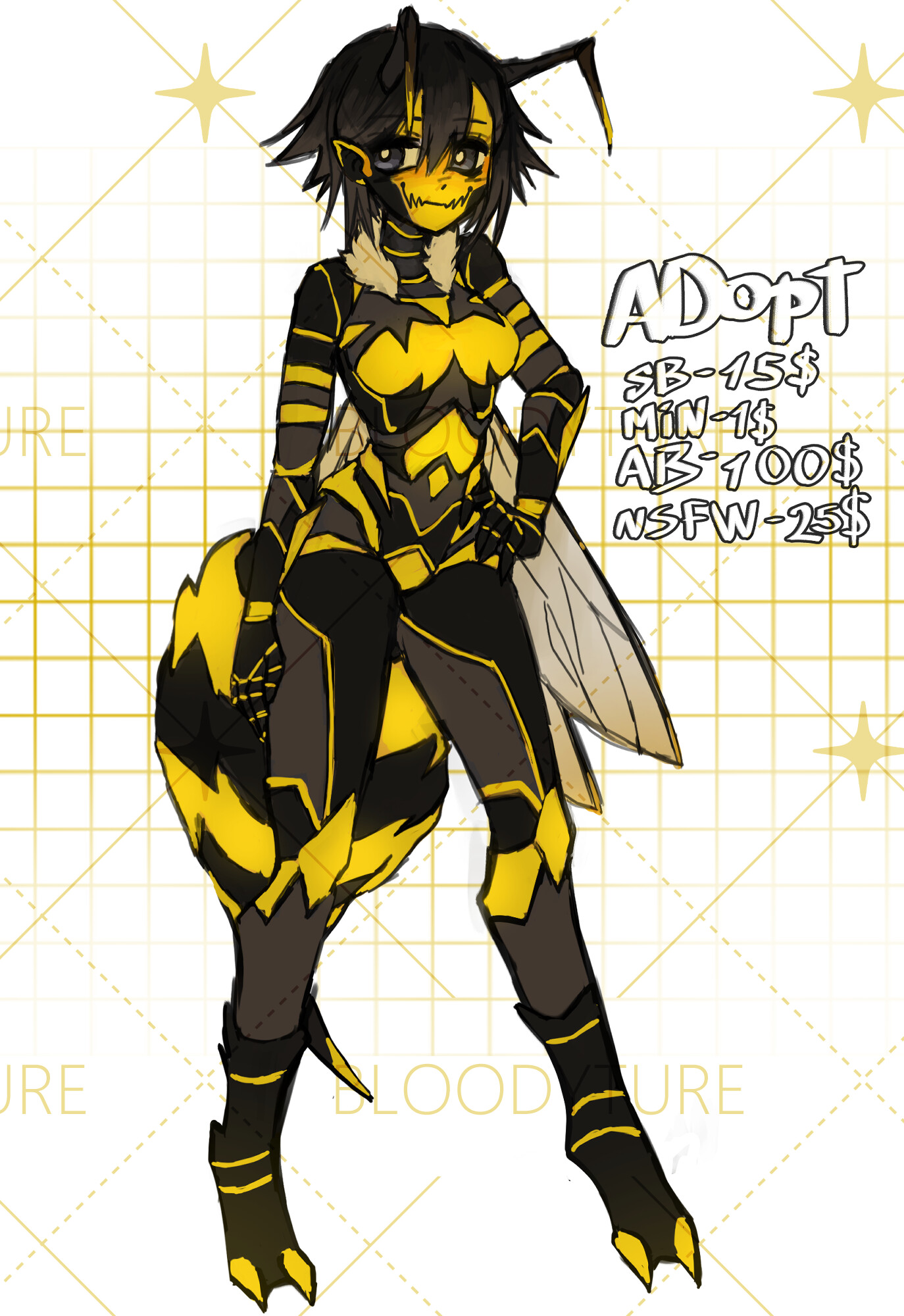 ArtStation - Adopt insect BEE QWIN