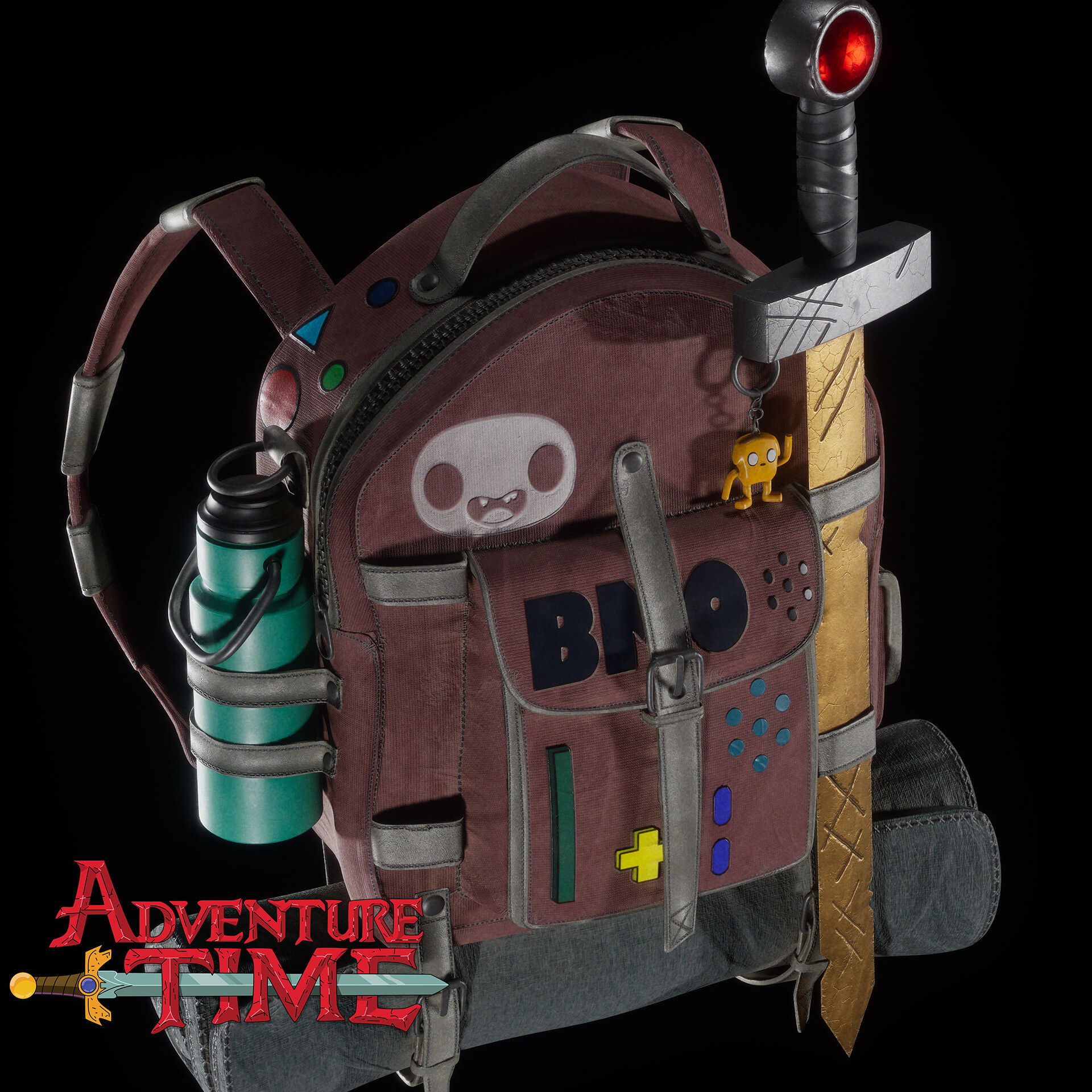 ArtStation - Adventure time BMO backpack fanart