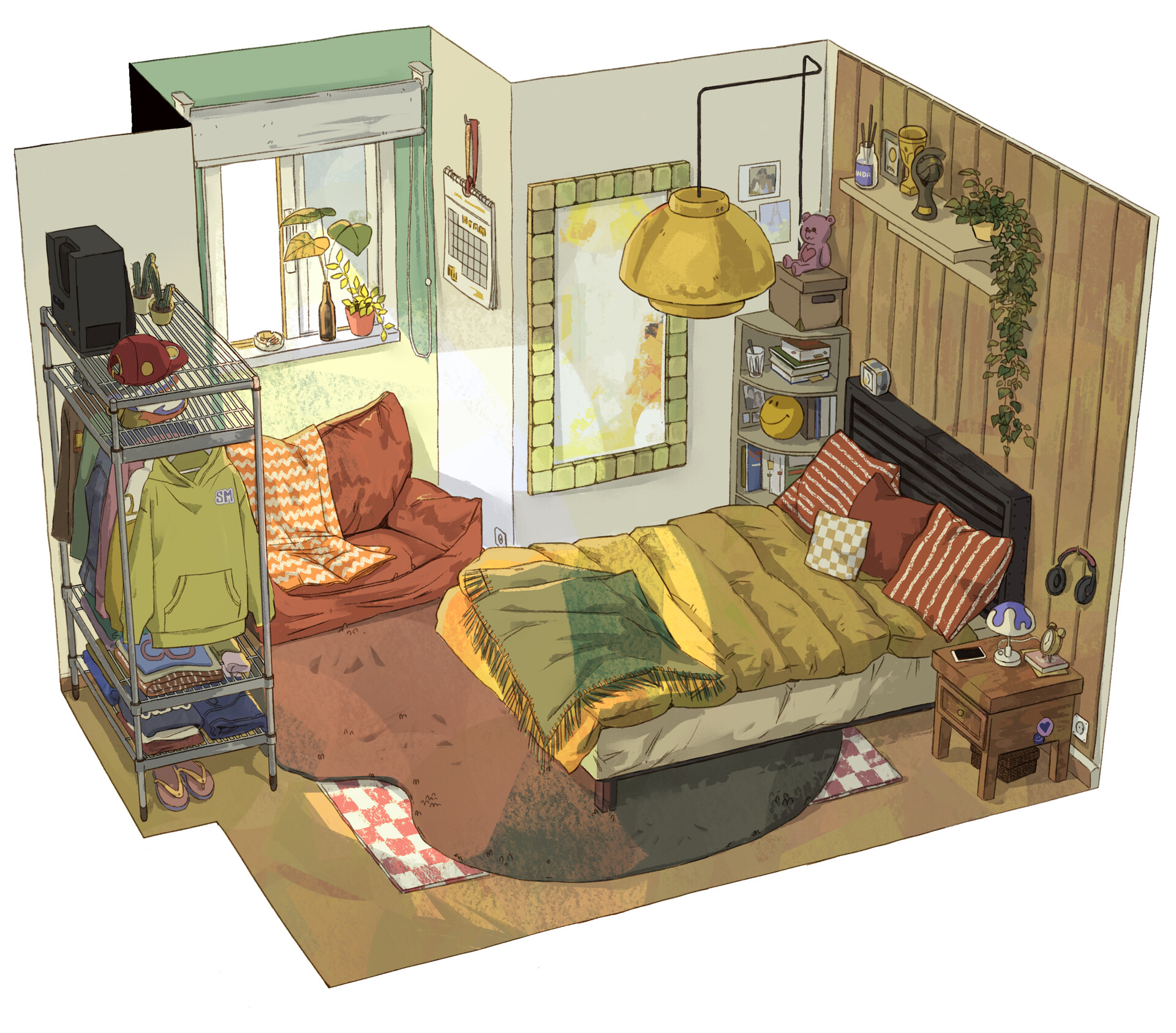 ArtStation - ocs bedroom