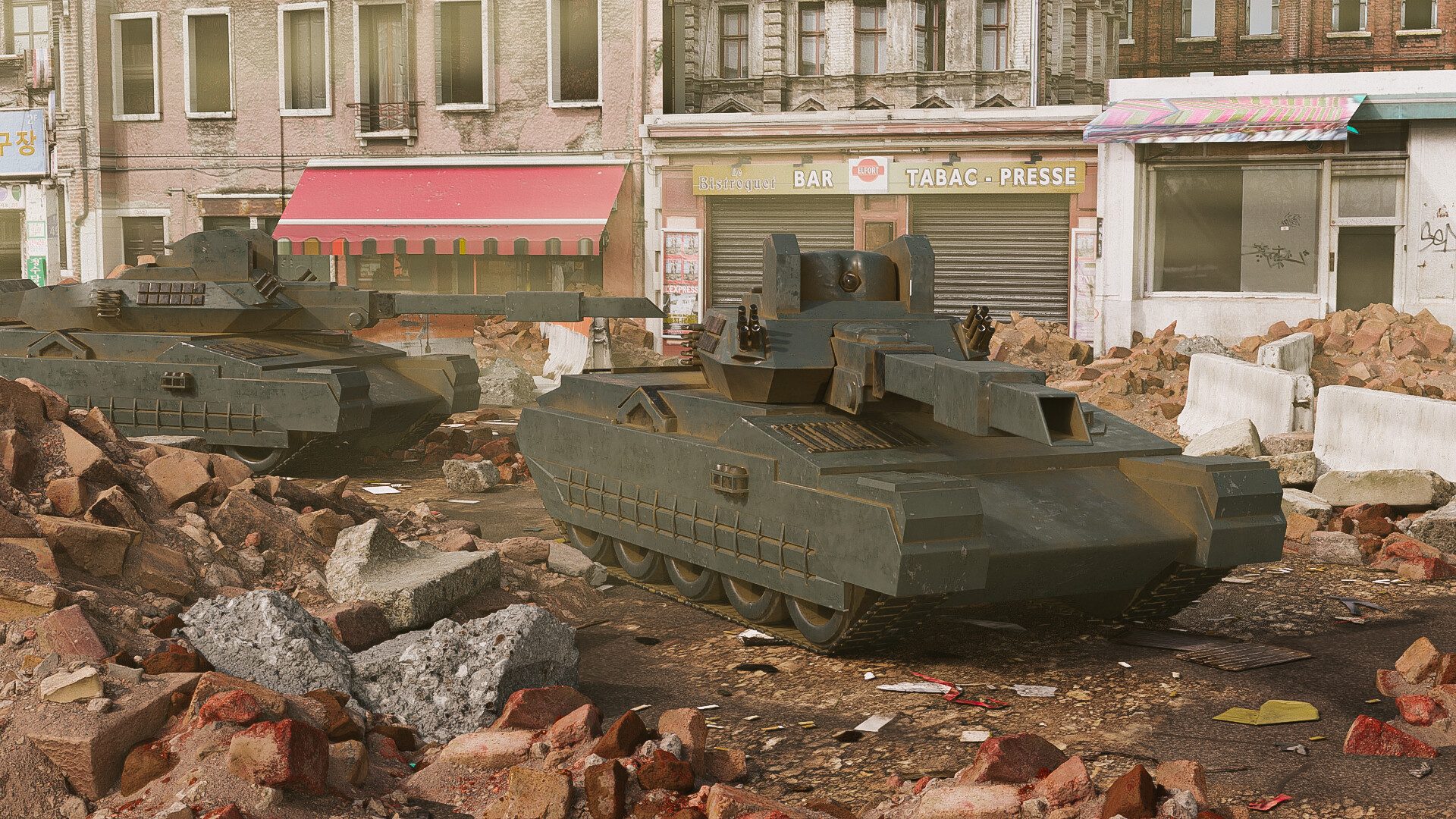 ArtStation - sci-fi tank models and simple scenes