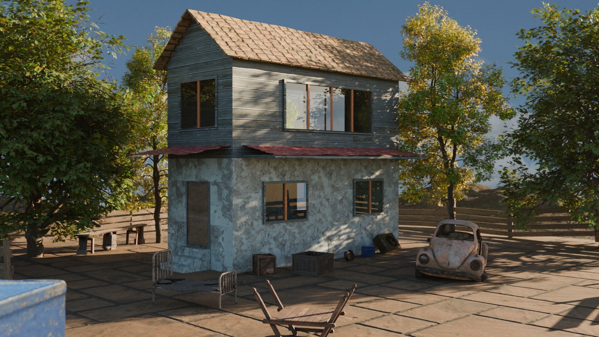 ArtStation - 3d model of house