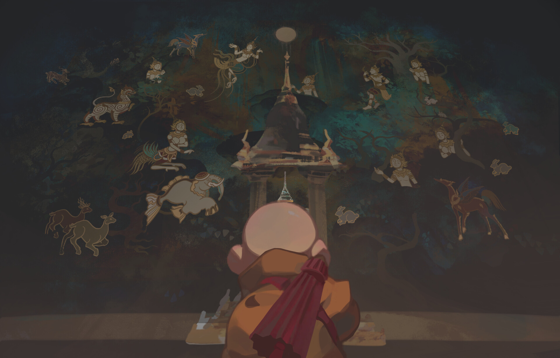 ArtStation - [SINERU] - Act 1: Nehn and SINERU painting