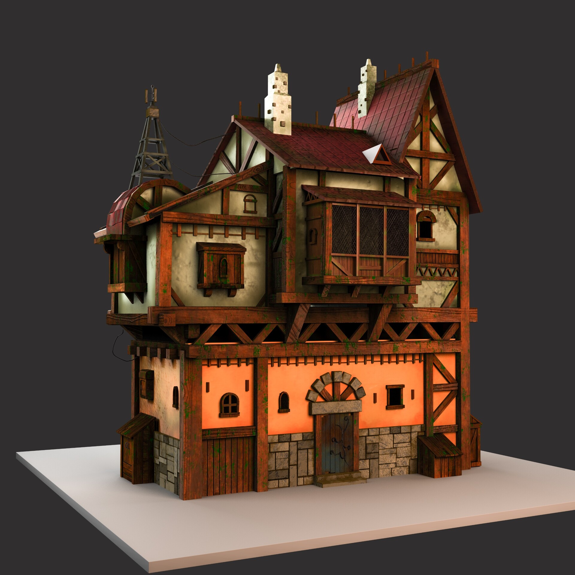 ArtStation - Mid poly Environment modelling and texturing