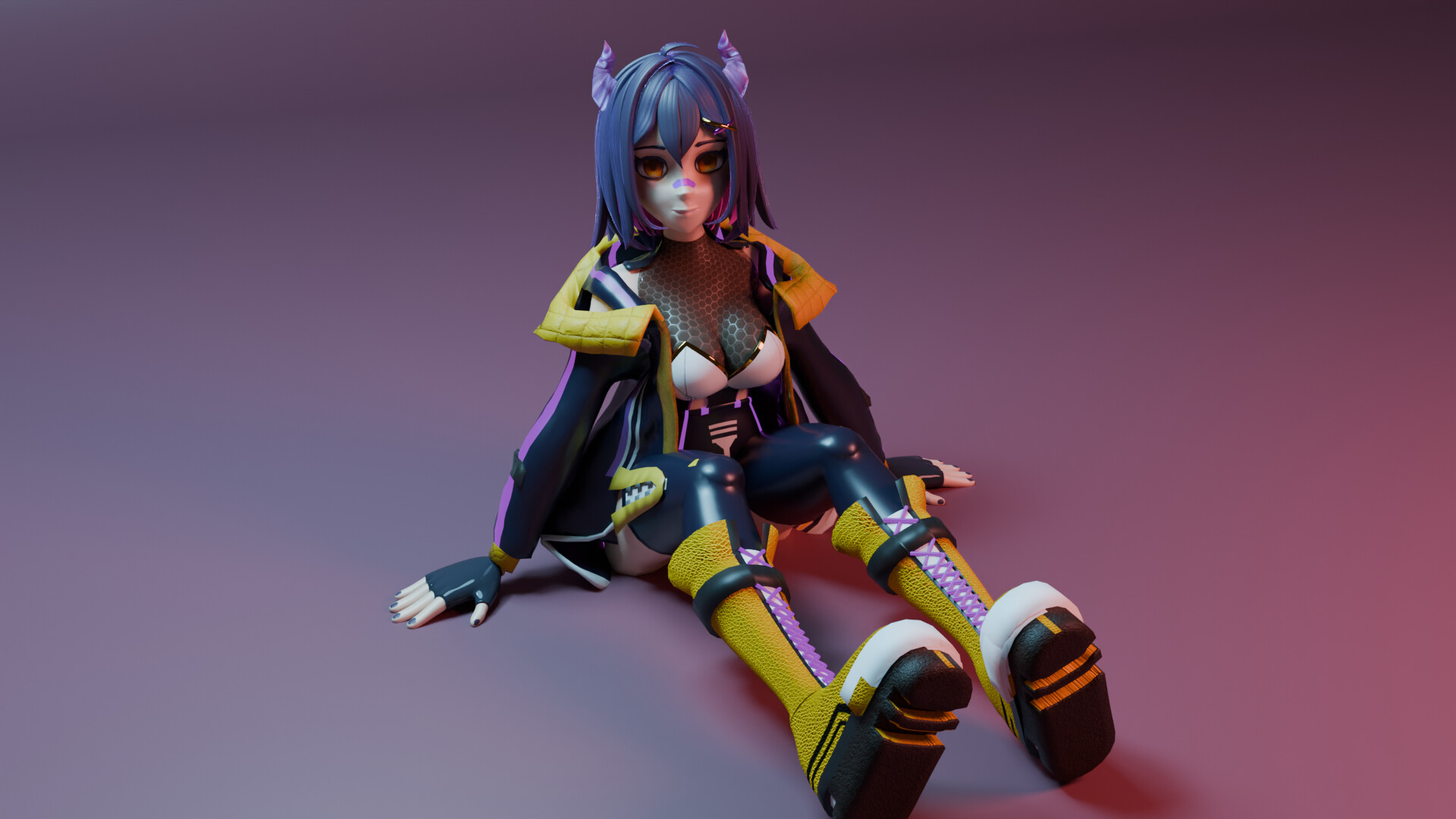 ArtStation - Vtuber Rainhoe Fan Model