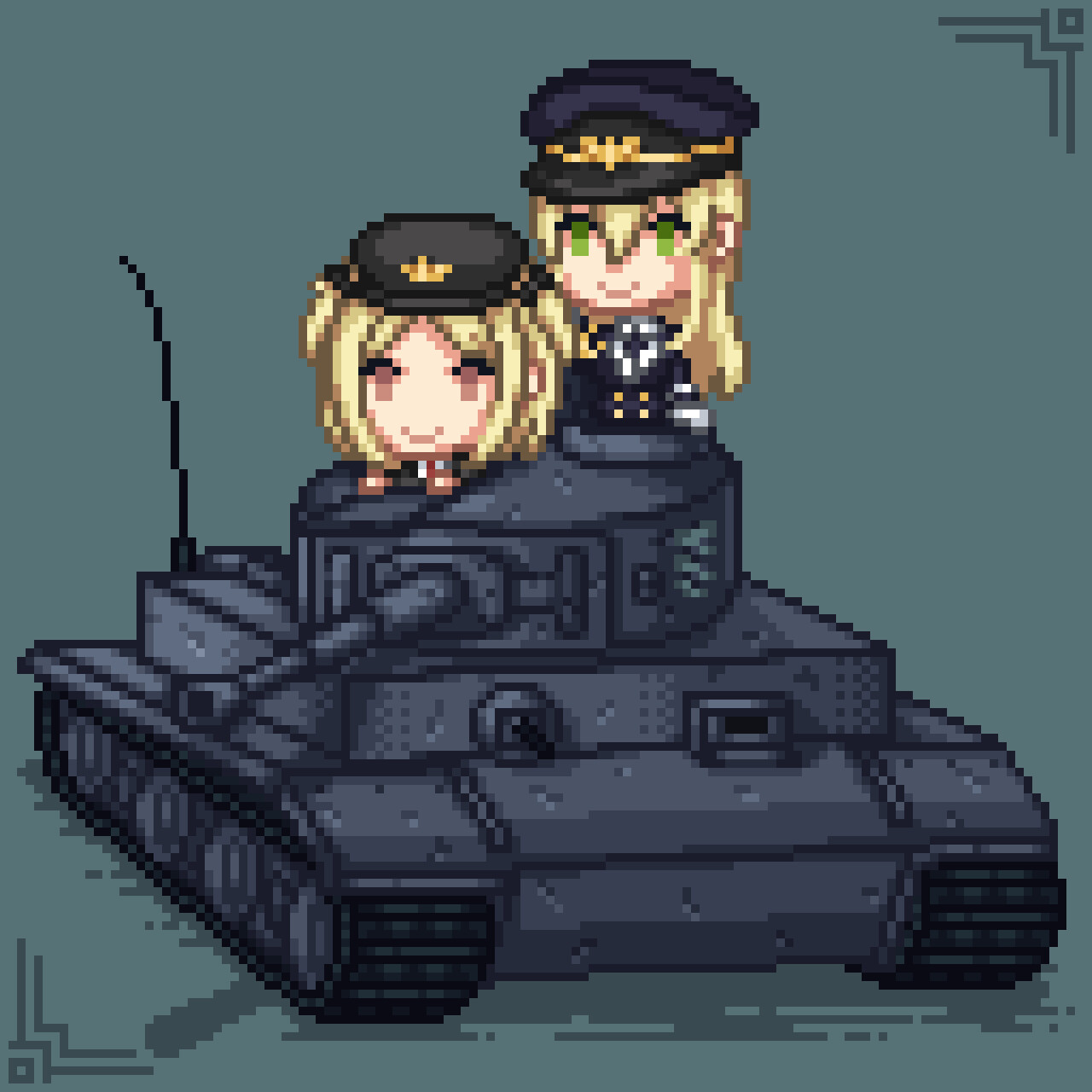 ArtStation - MP40 and StG44 (feat. Tiger I) (Girls' Frontline)